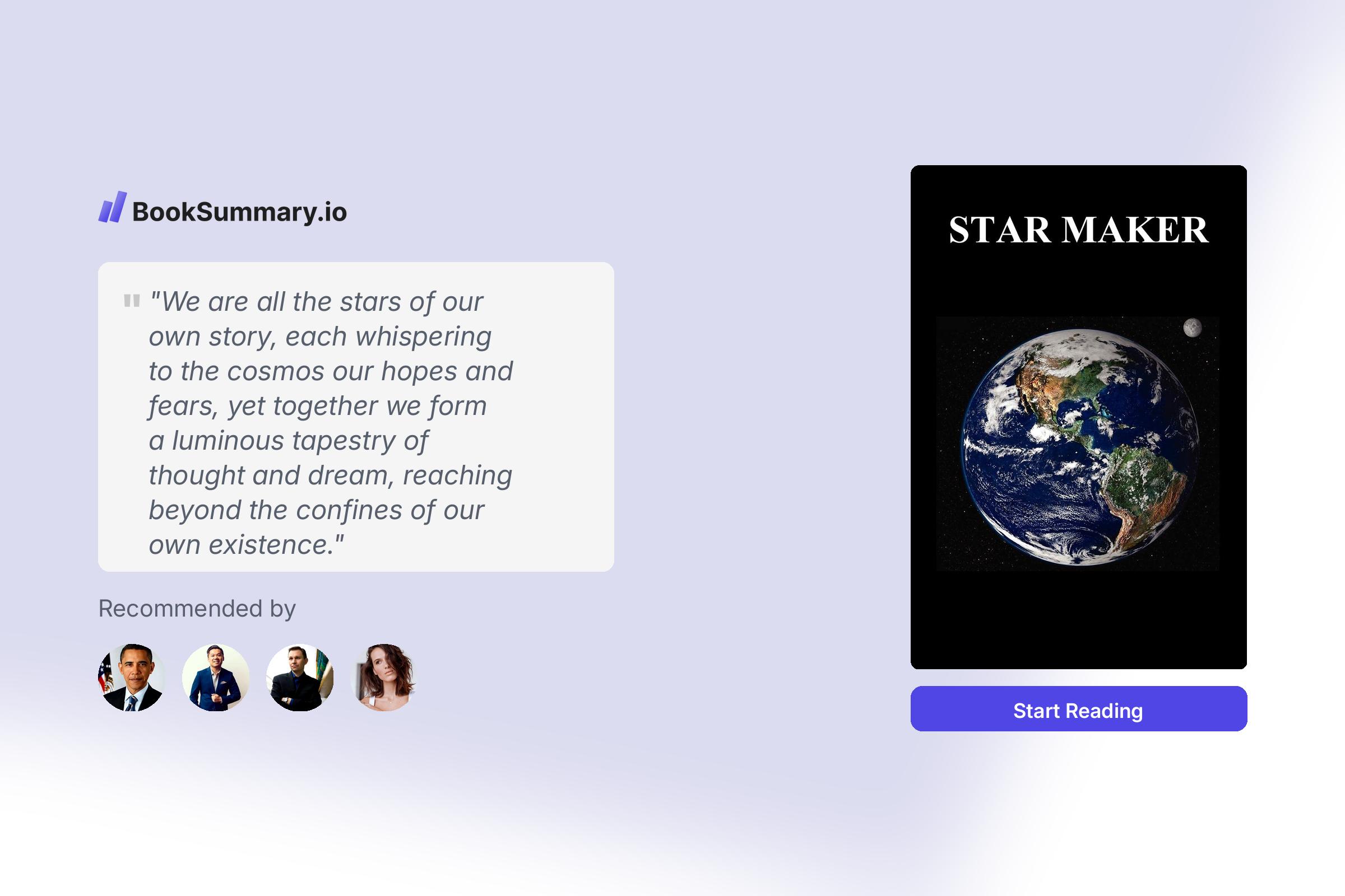Star Maker Book Summary