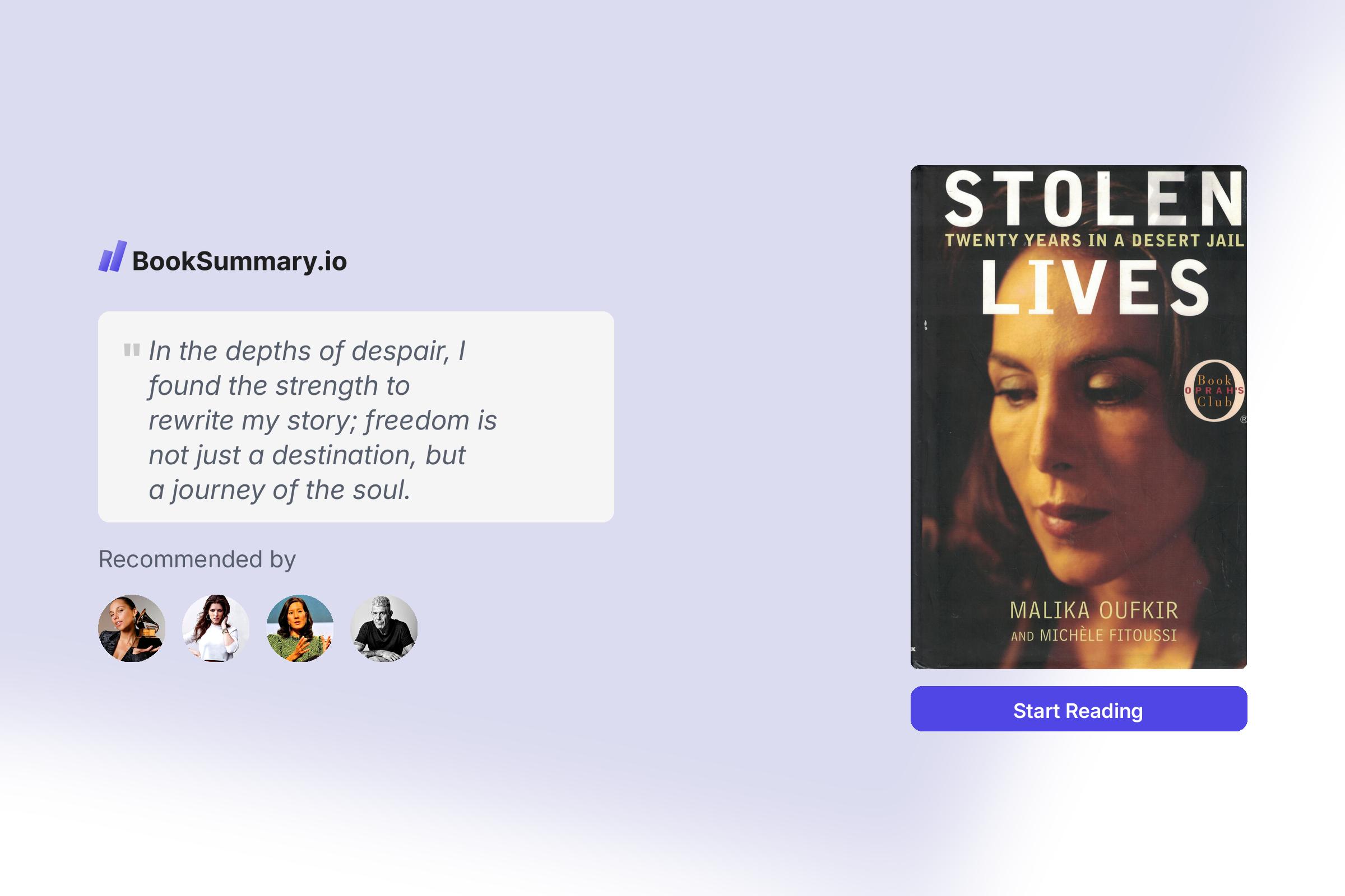 Stolen Lives Book Summary