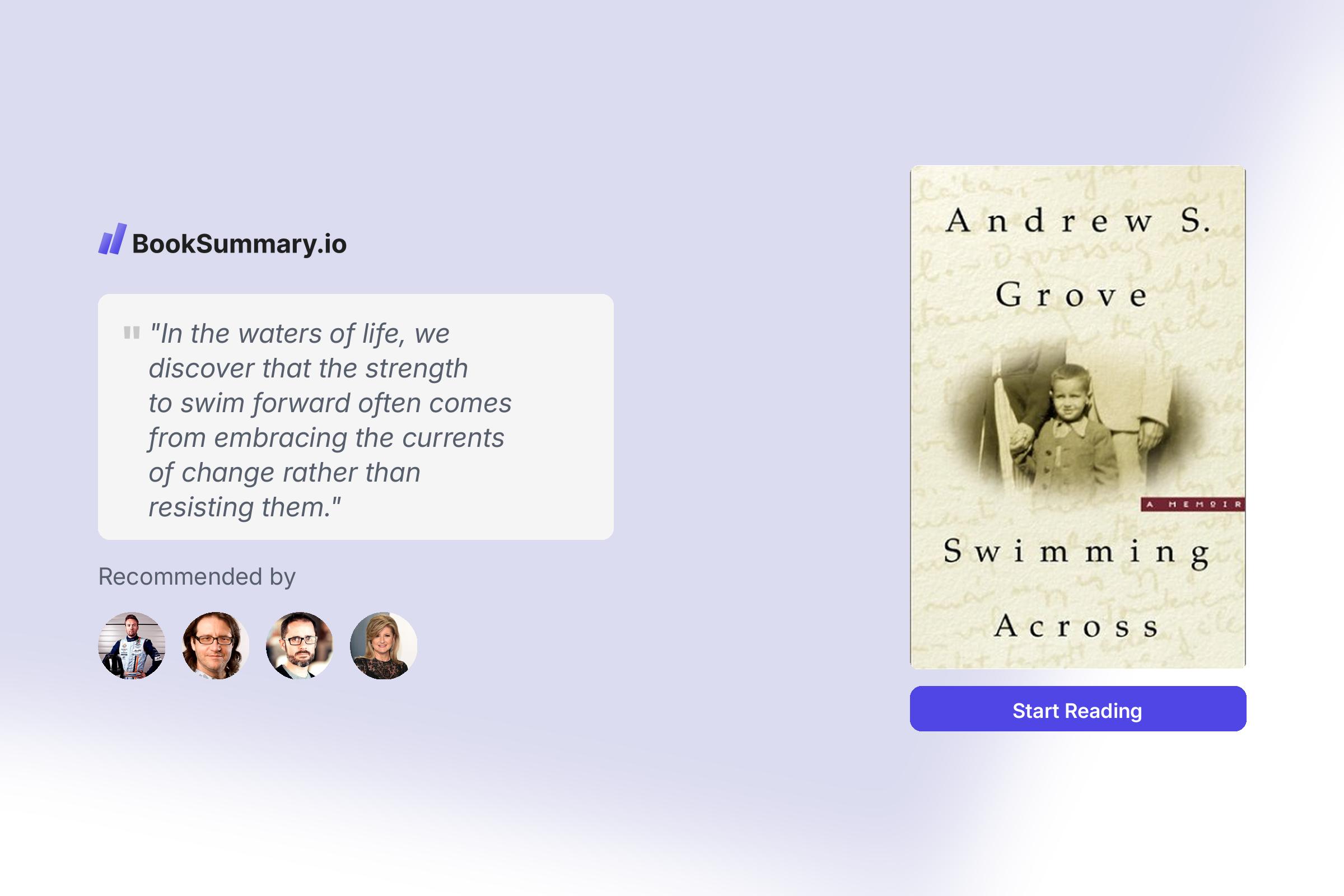 Swimming Across Book Summary