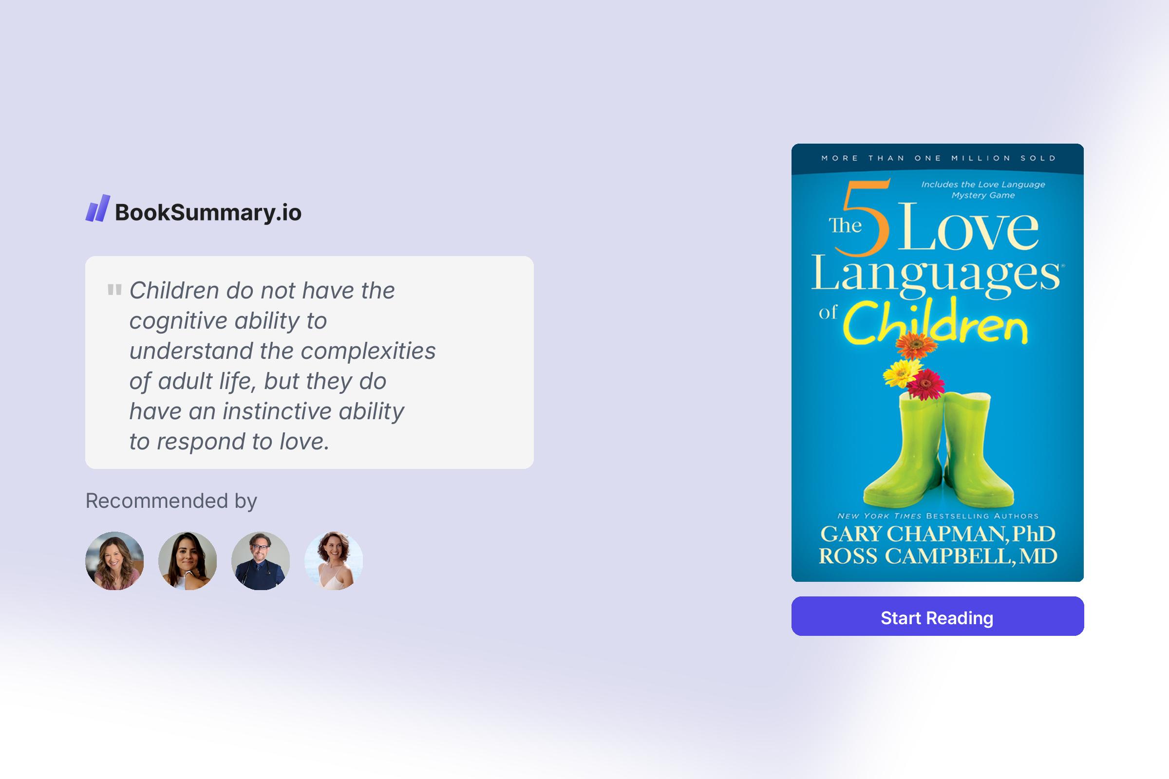 The 5 Love Languages of Children Book Summary