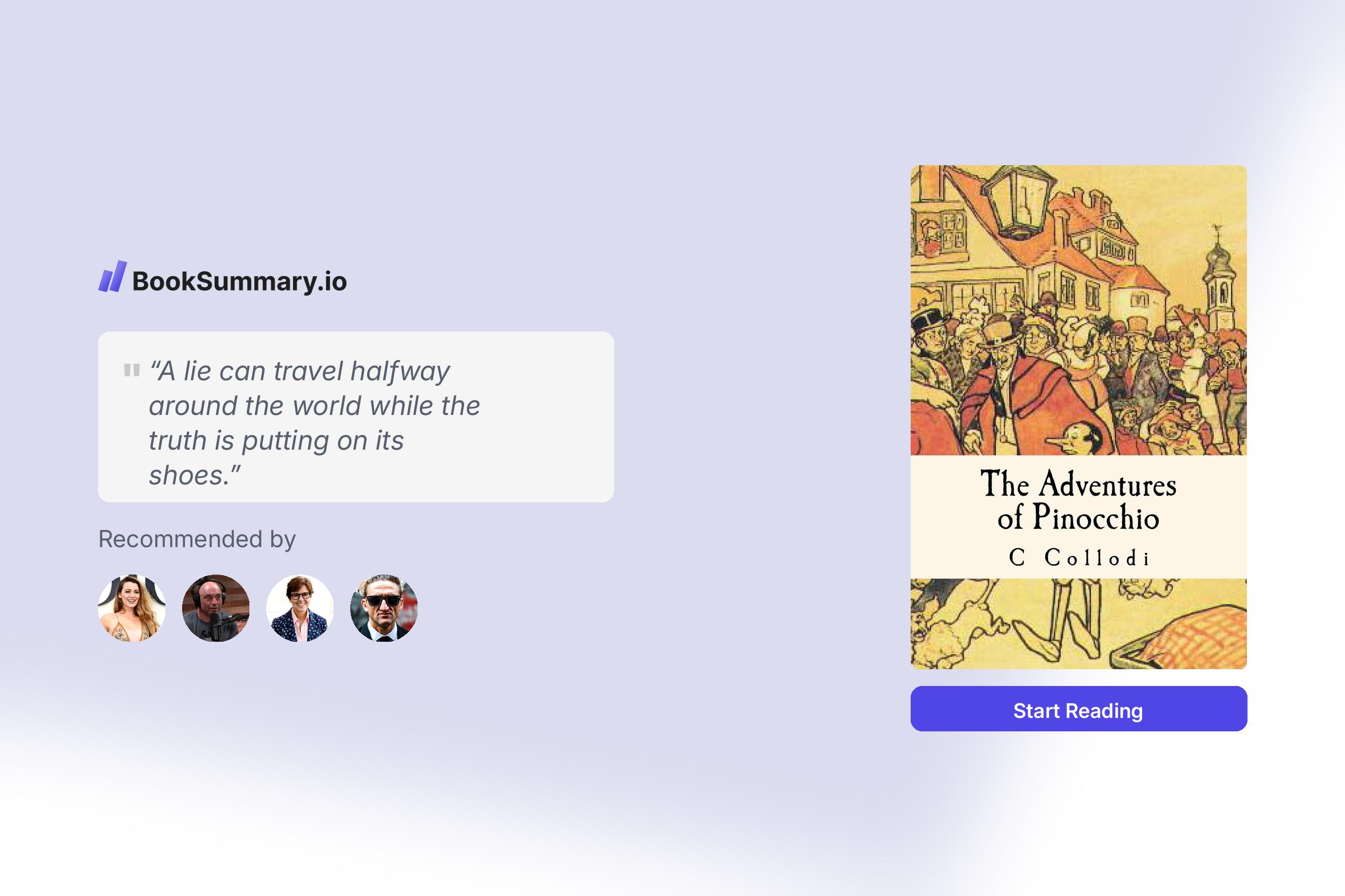 The Adventures of Pinocchio Book Summary