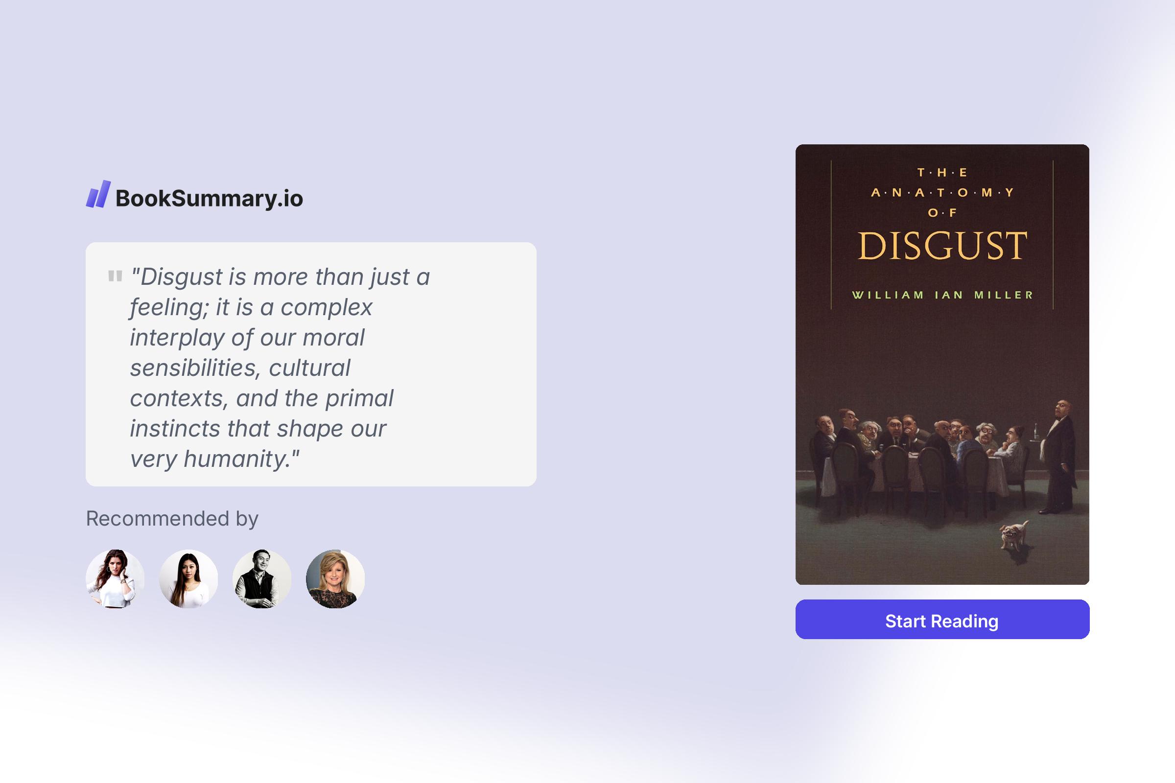 The Anatomy of Disgust Book Summary