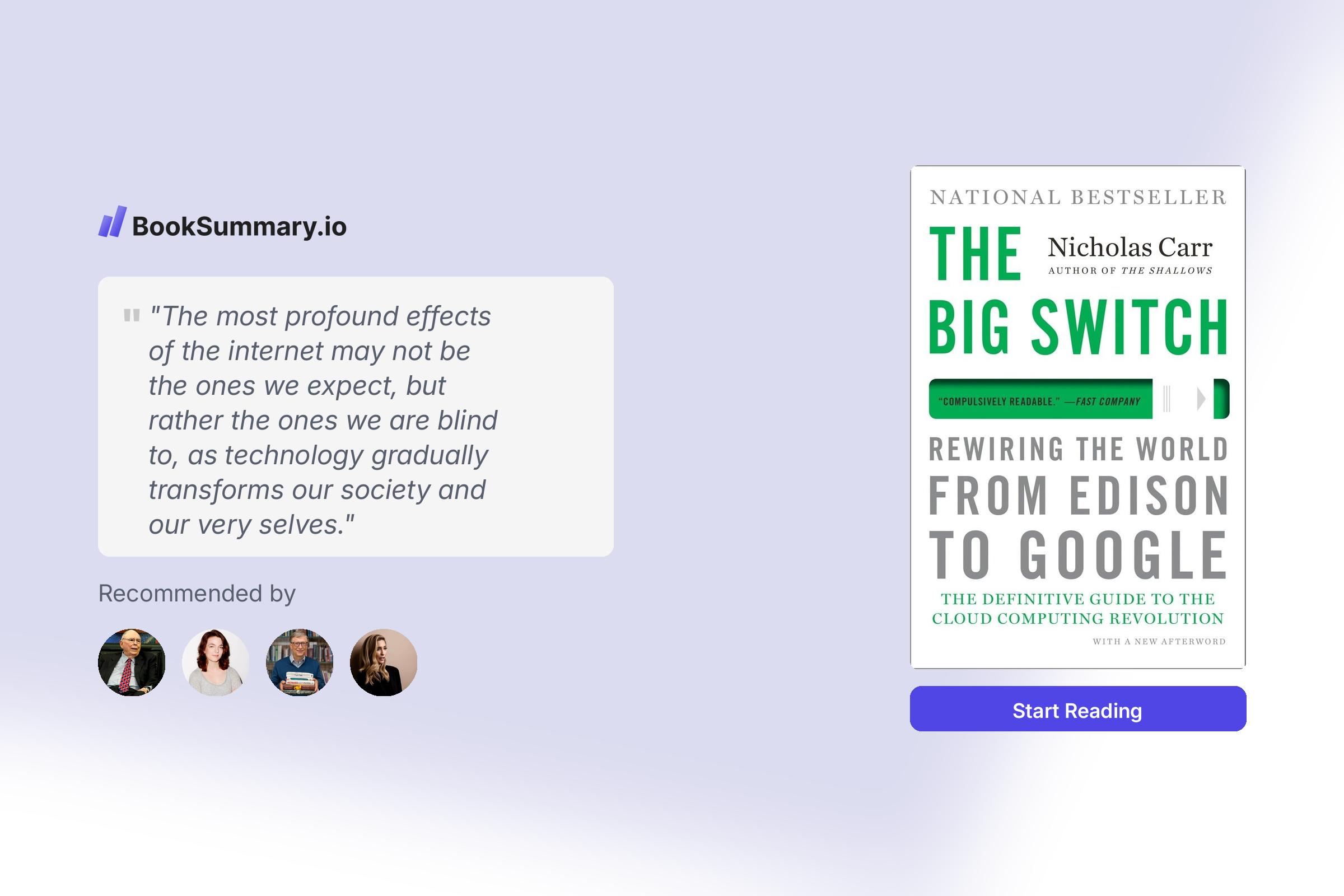 The Big Switch Book Summary