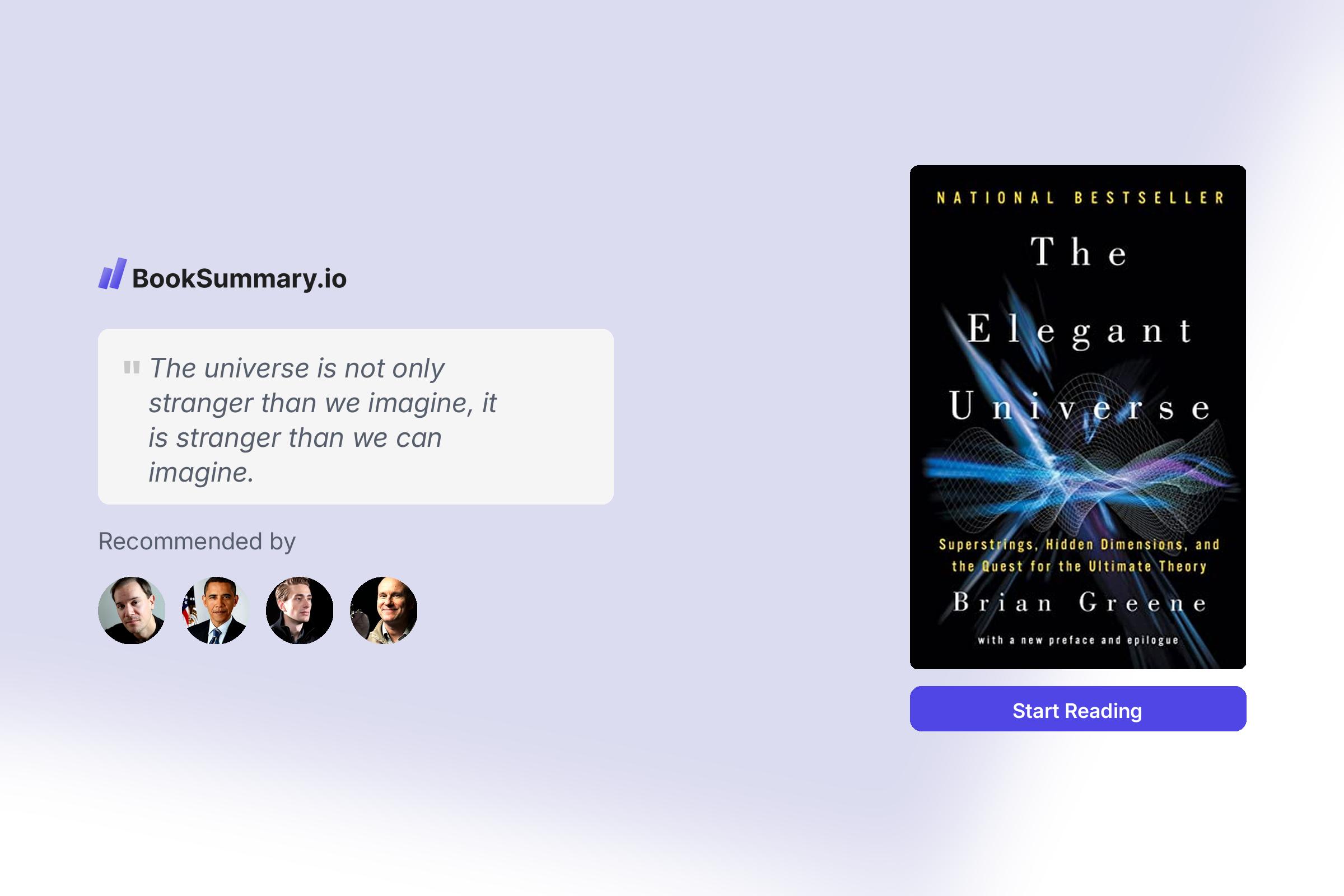 The Elegant Universe Book Summary