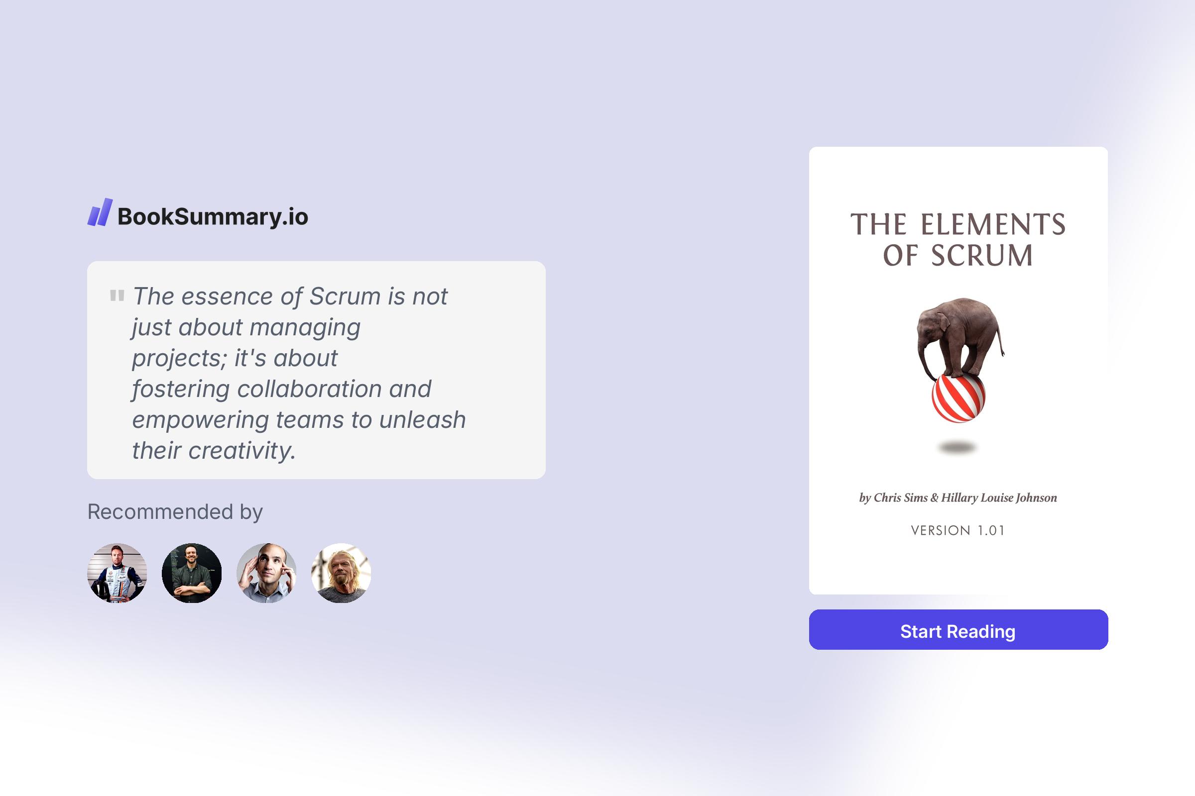 The Elements of Scrum Book Summary