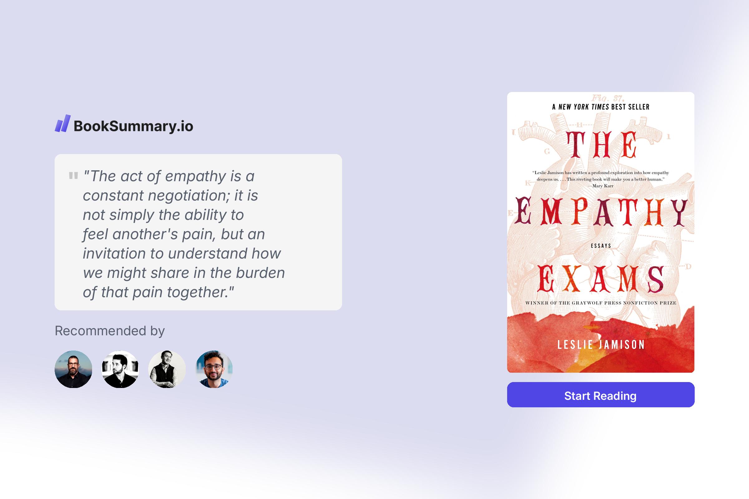 The Empathy Exams Book Summary