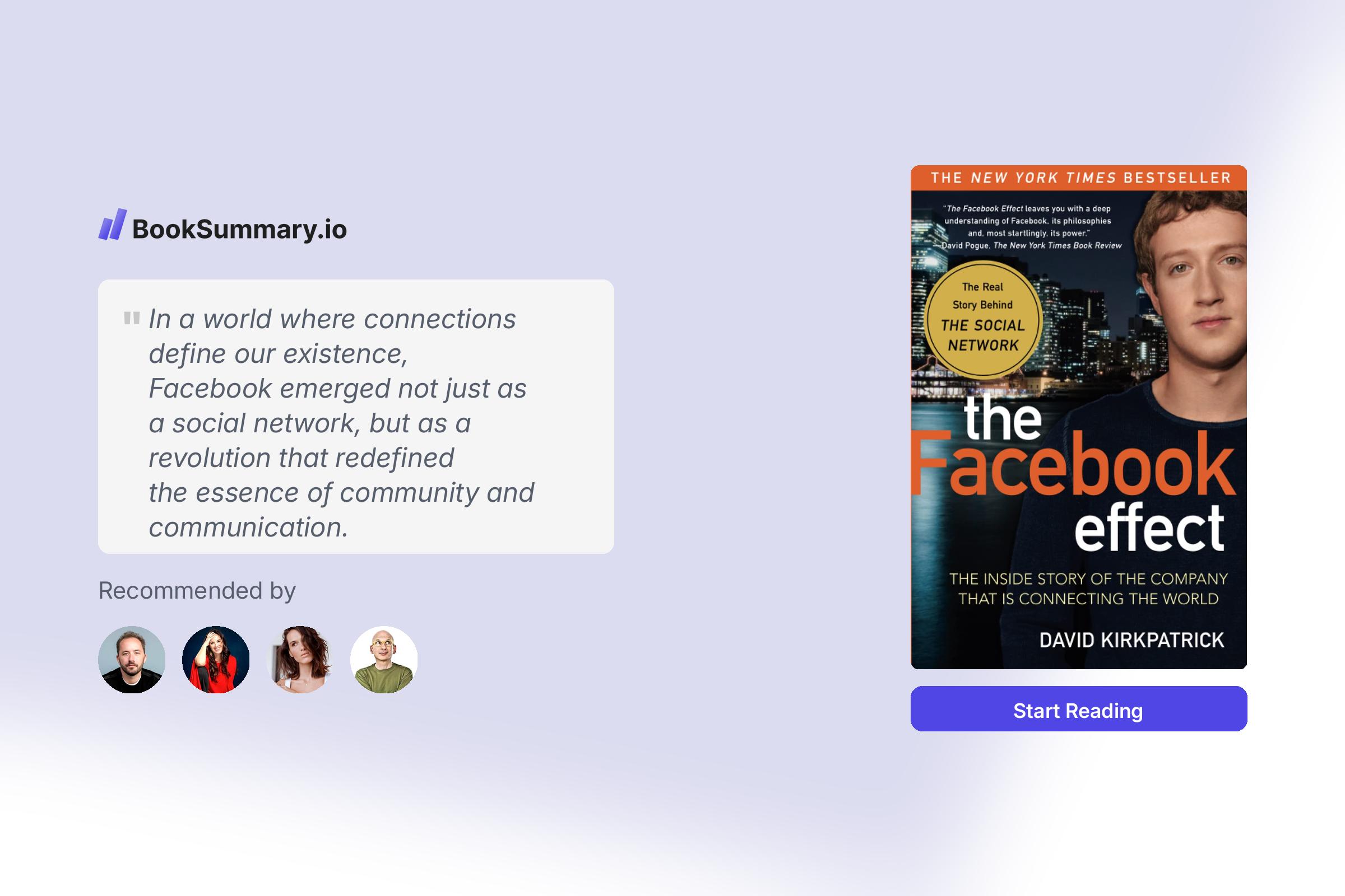 The Facebook Effect Book Summary