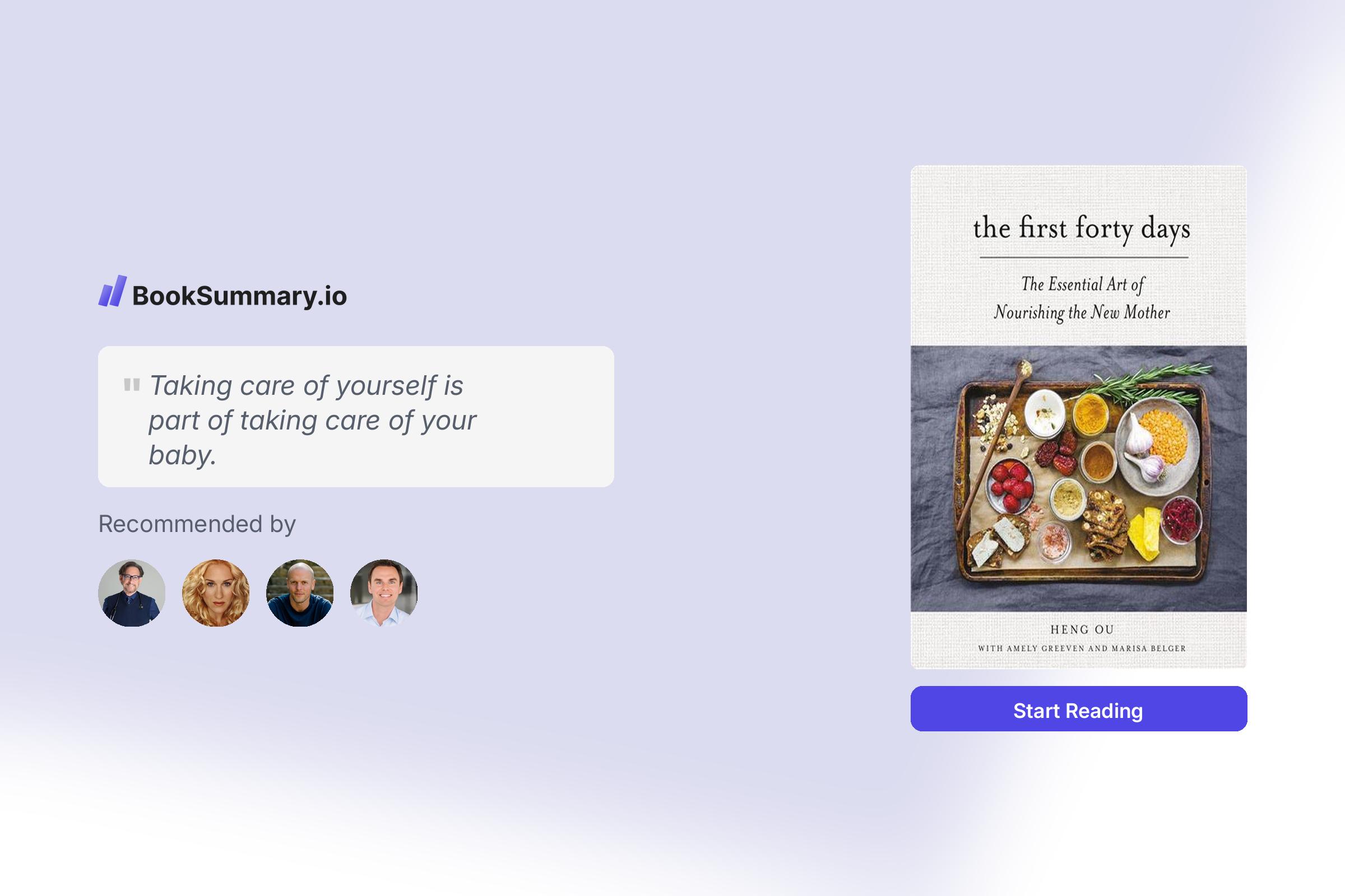 The First Forty Days Book Summary