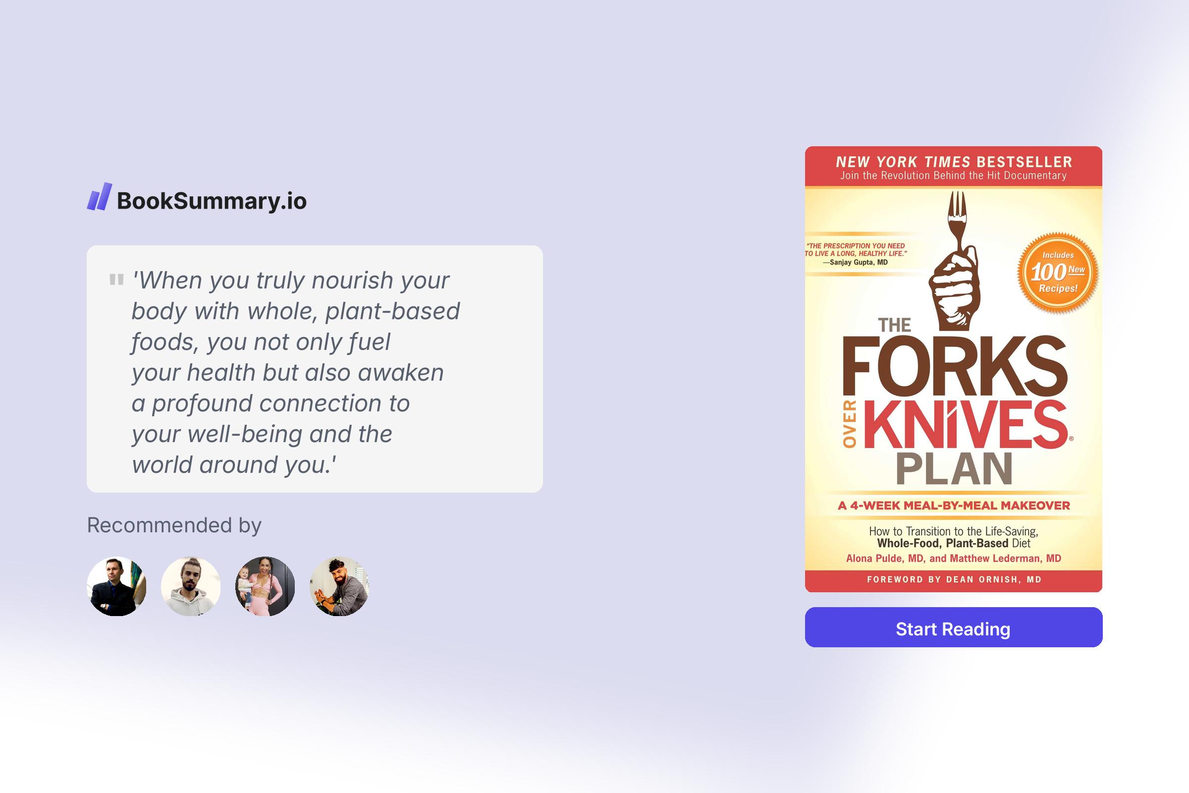 The Forks Over Knives Plan Book Summary