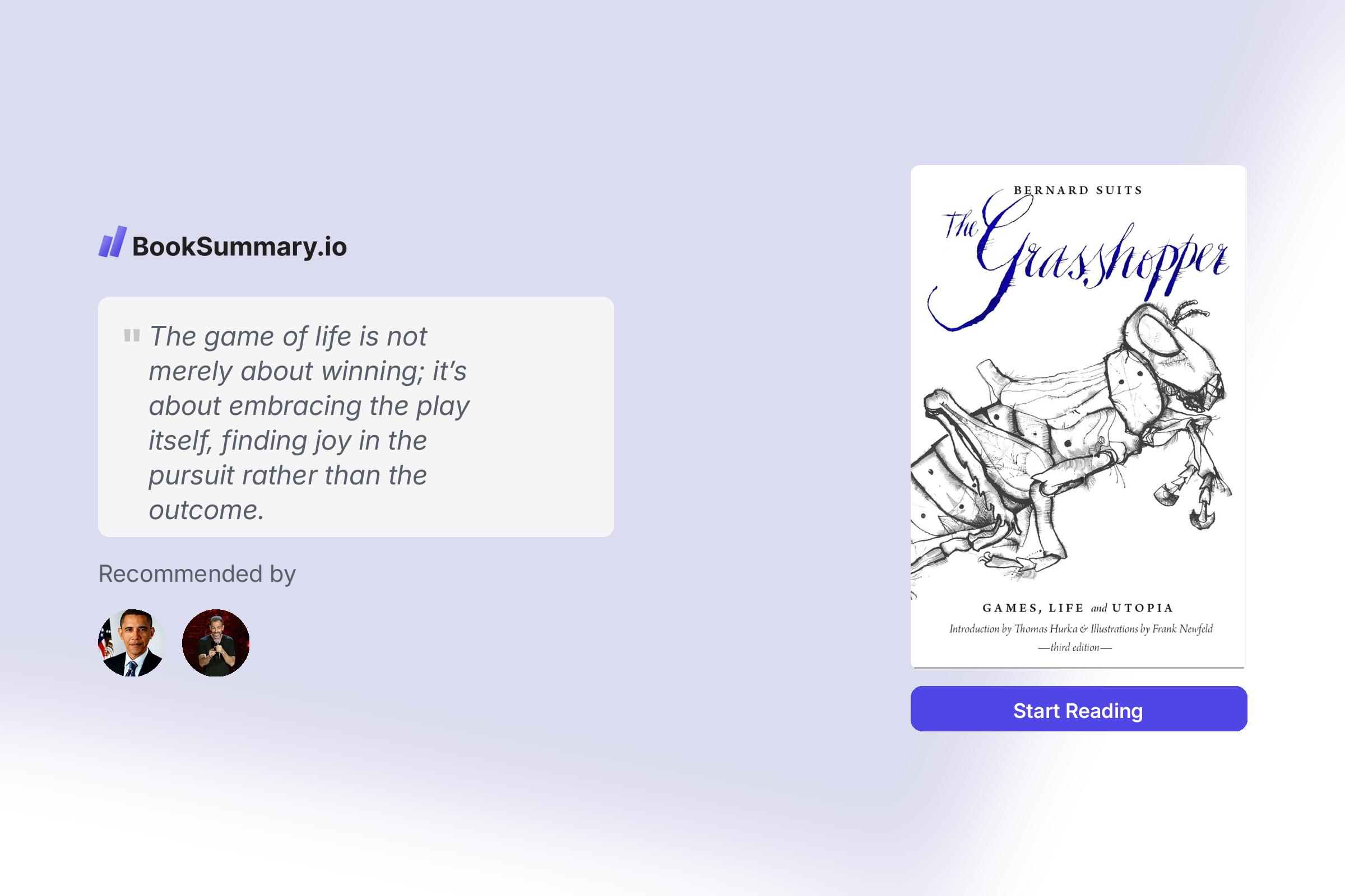 The Grasshopper - Third Edition Book Summary