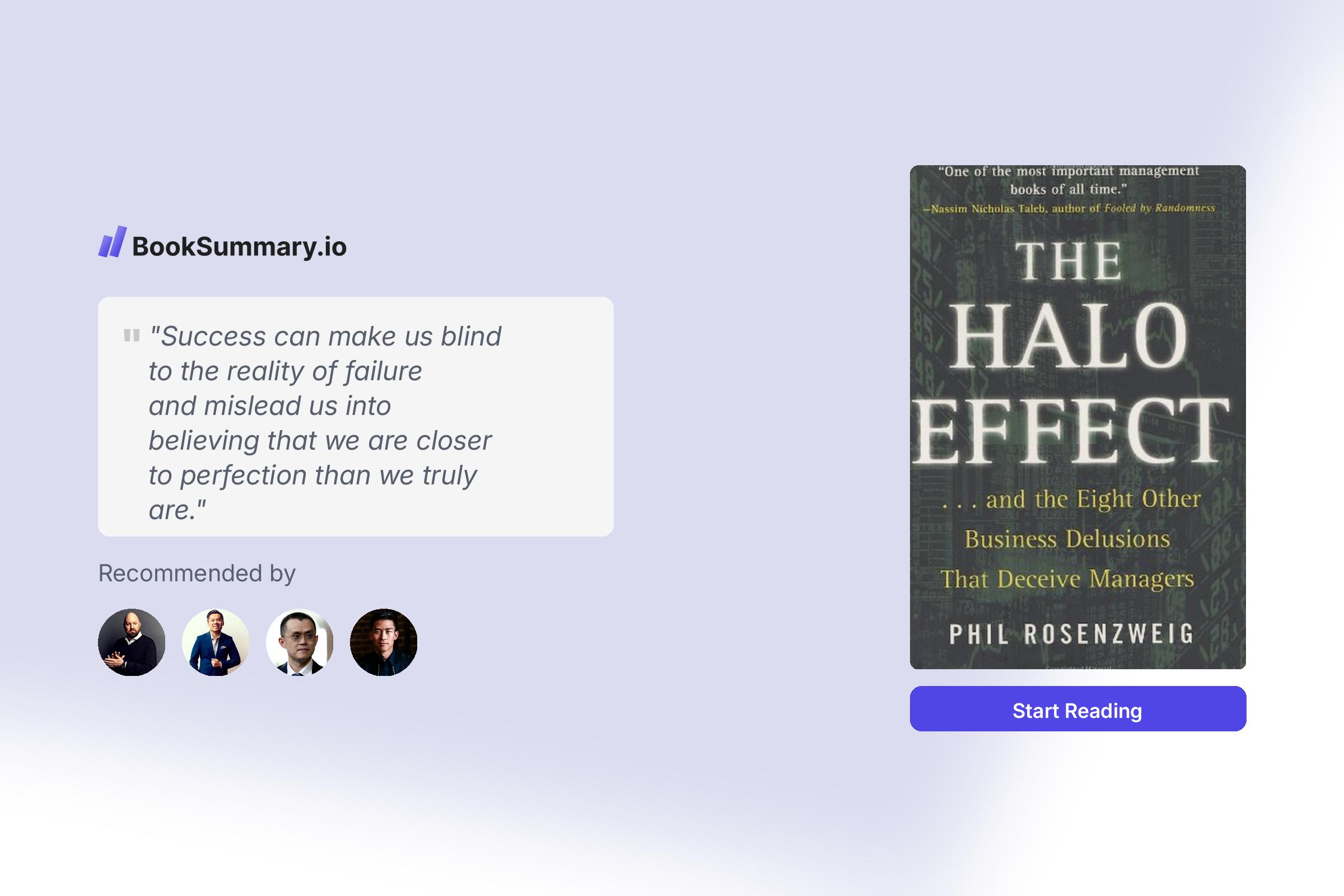 The Halo Effect Book Summary