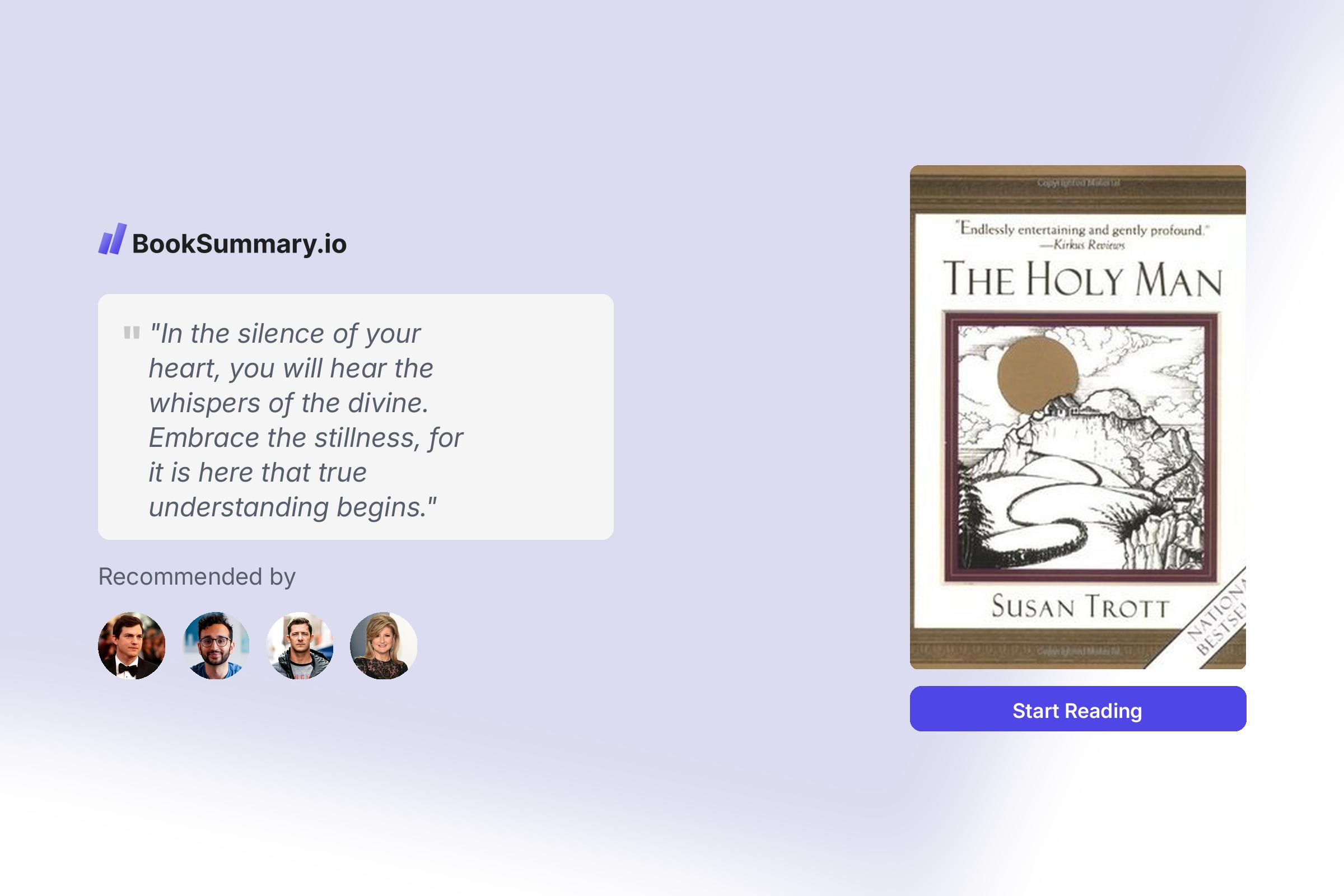 The Holy Man Book Summary