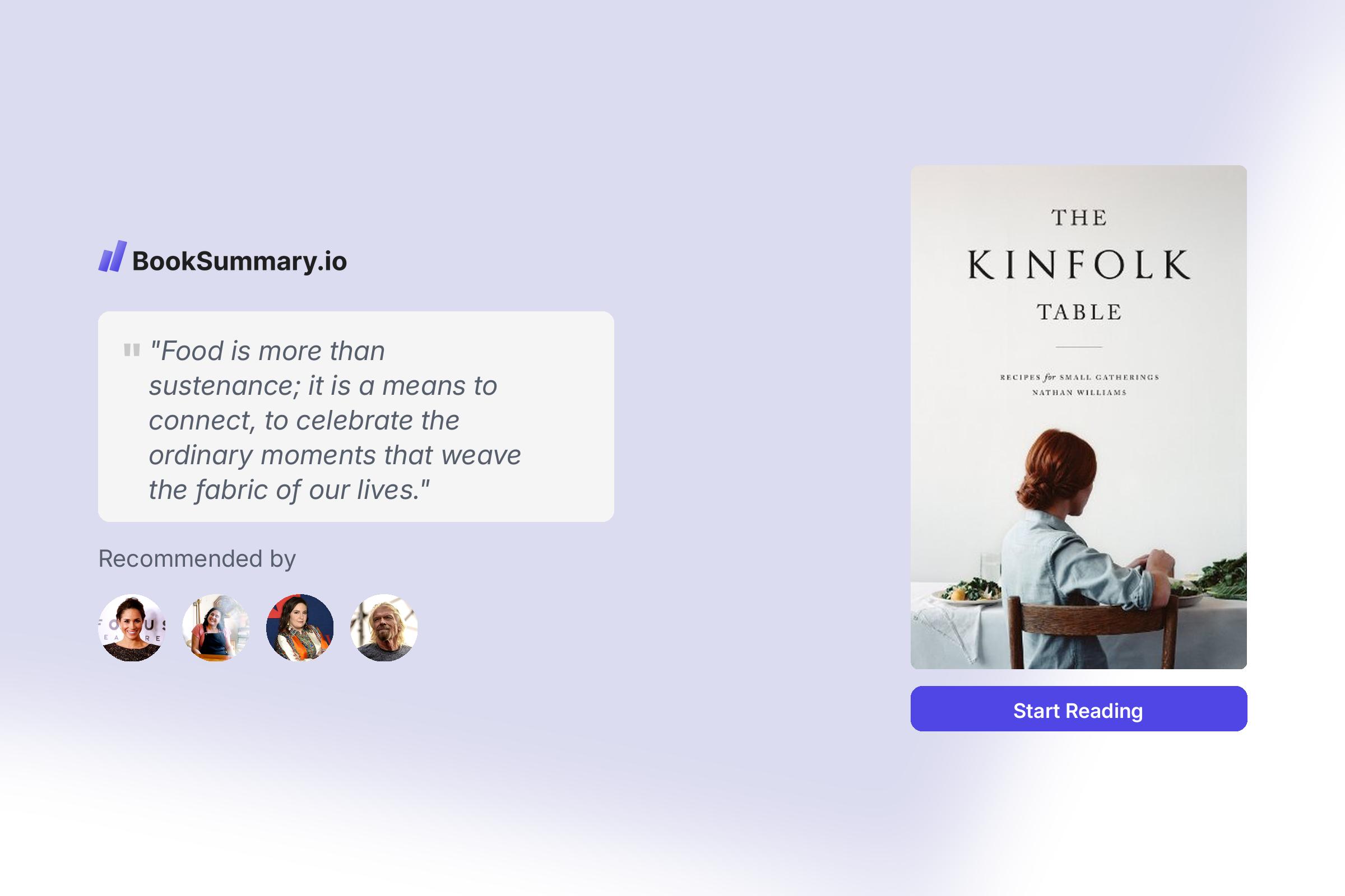 The Kinfolk Table Book Summary