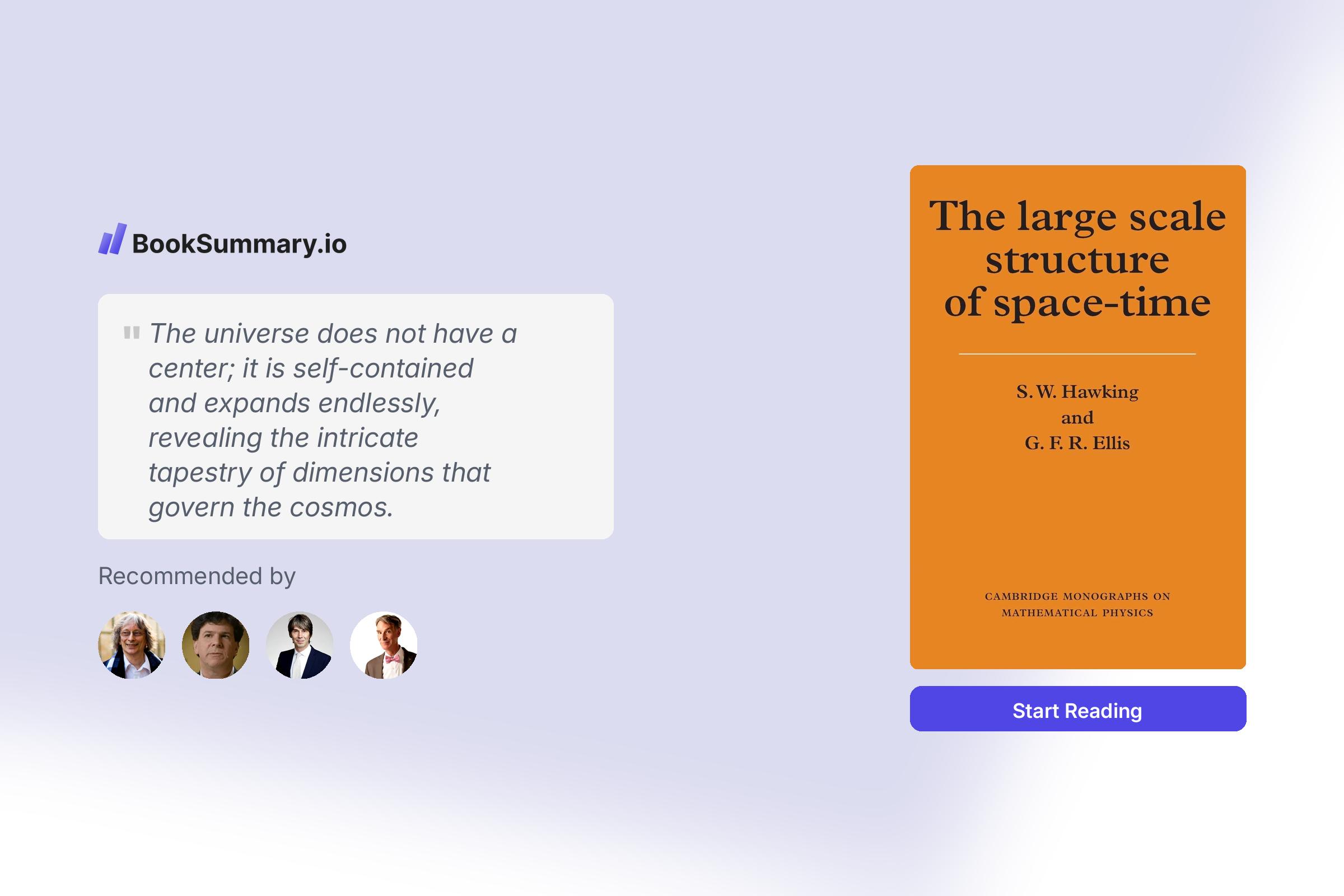 The Large Scale Structure of Space-Time Book Summary