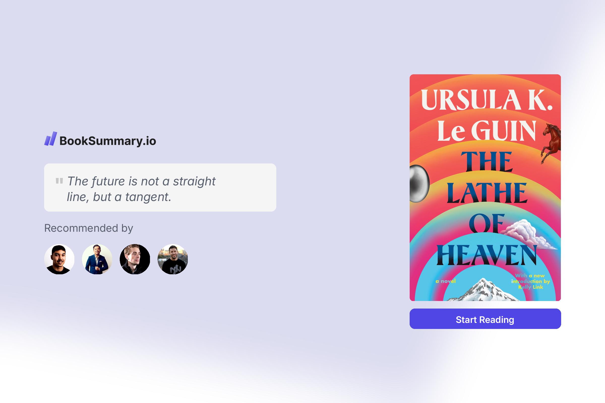 The Lathe Of Heaven Book Summary