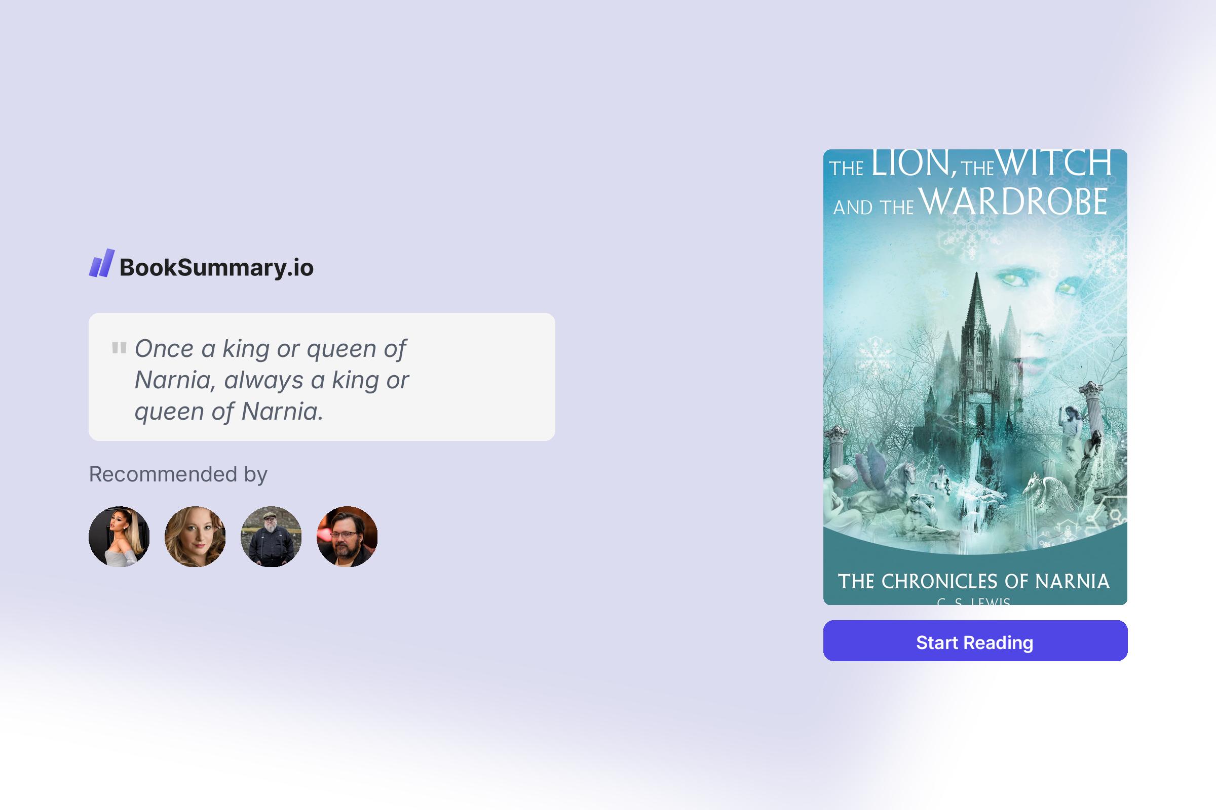 The Lion, the Witch and the Wardrobe Book Summary