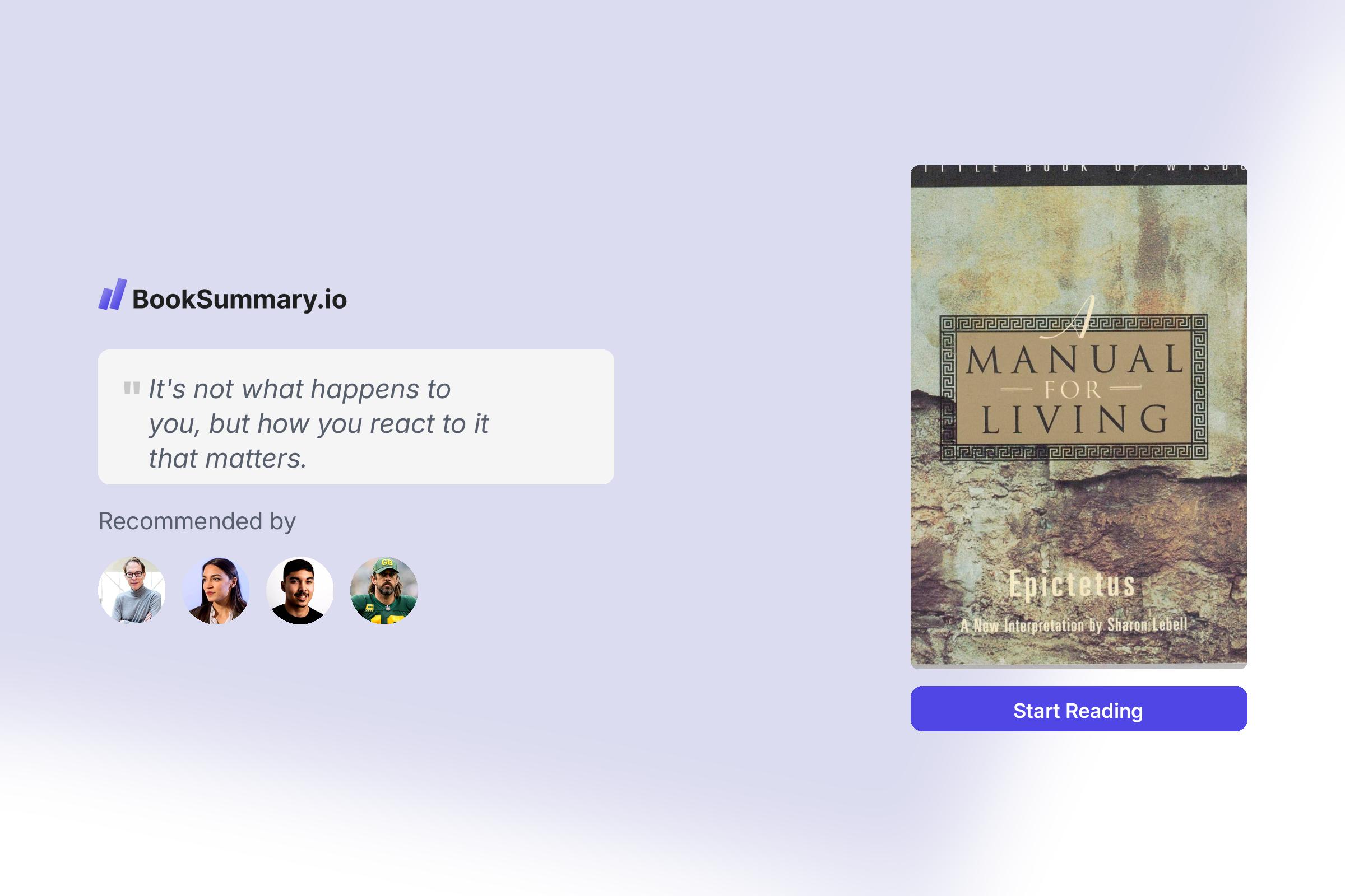 The Manual for Living Book Summary