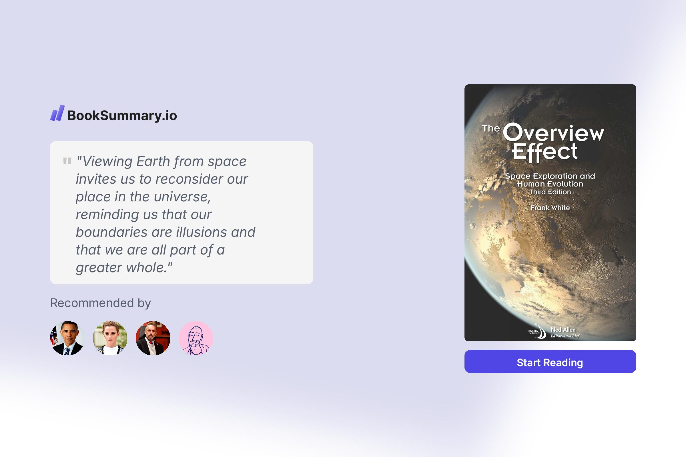 The Overview Effect Book Summary