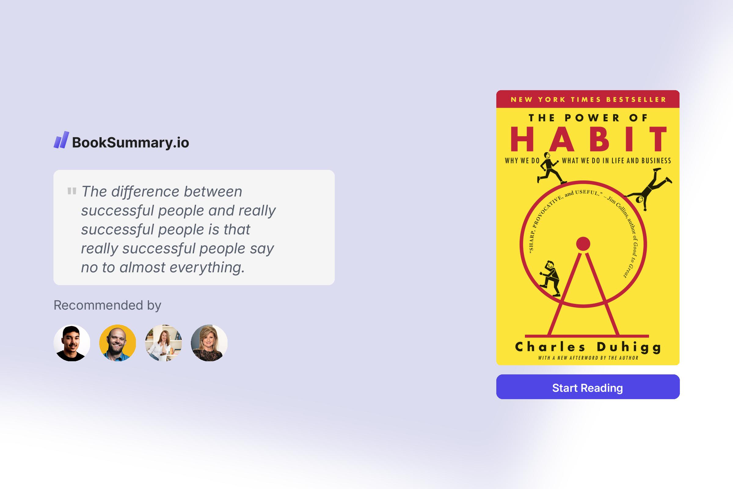 The Power of Habit Book Summary
