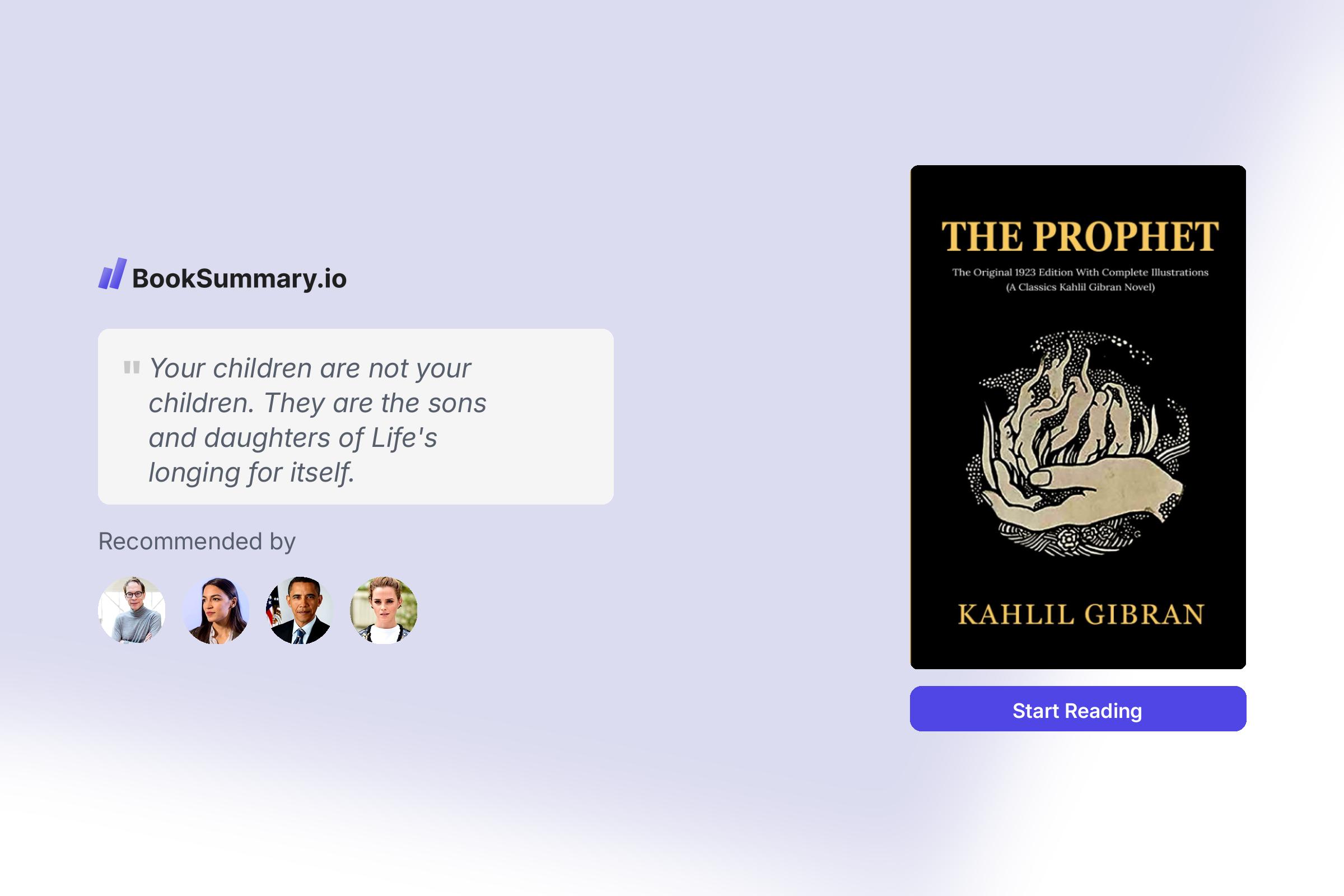 The Prophet Book Summary
