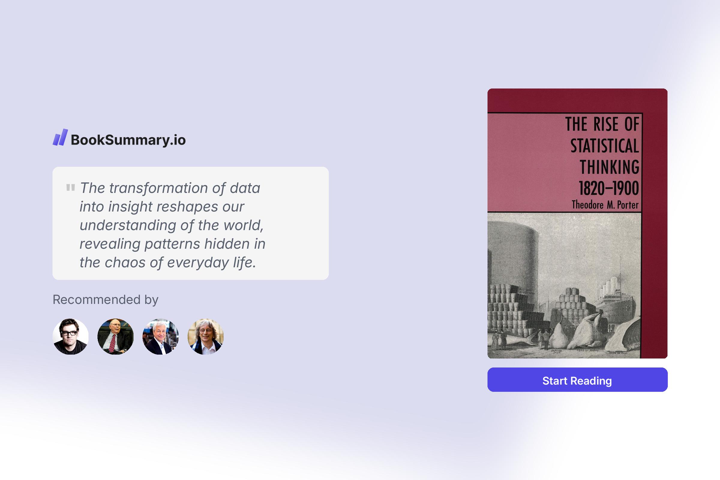 The Rise of Statistical Thinking, 1820-1900 Book Summary