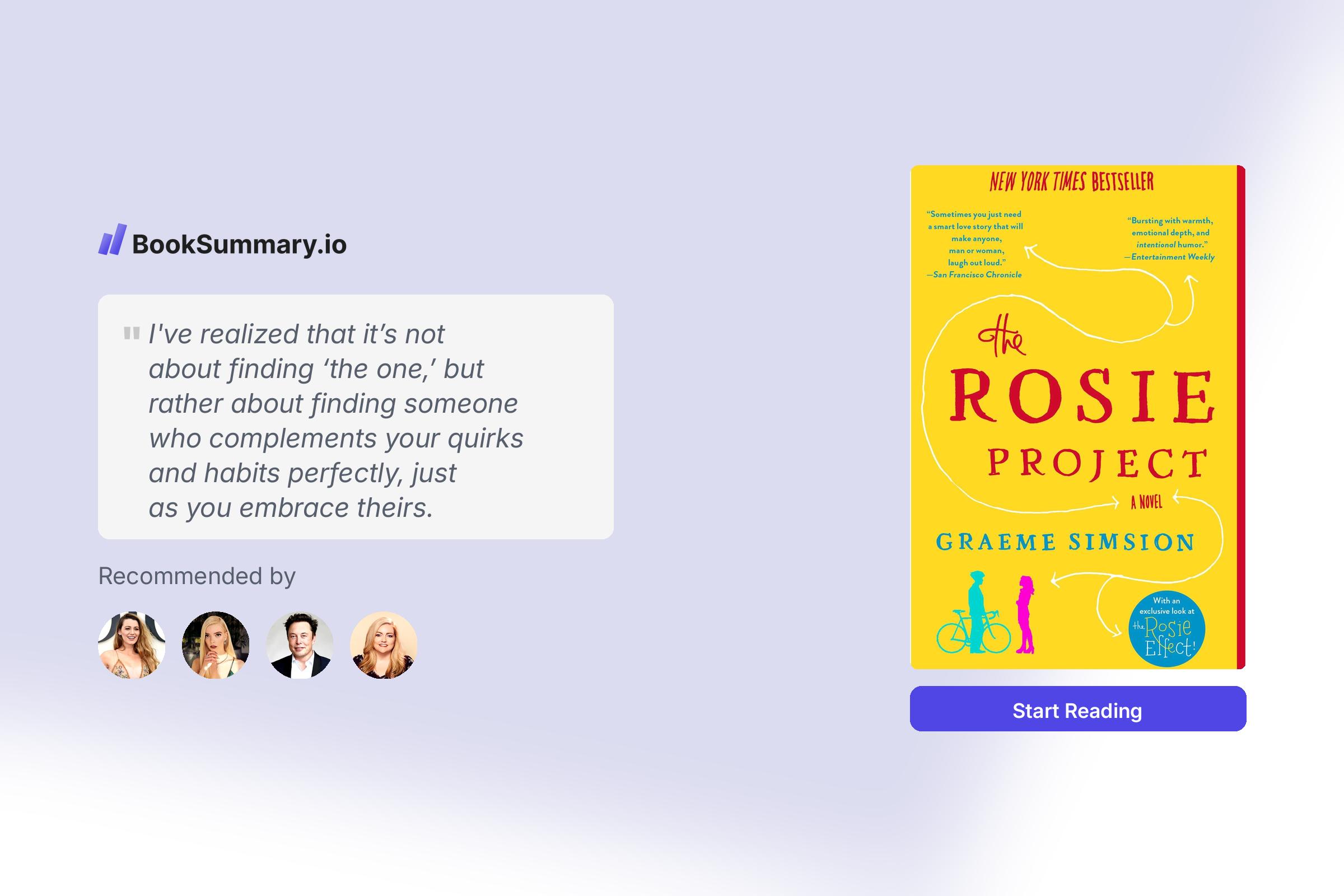 The Rosie Project Book Summary