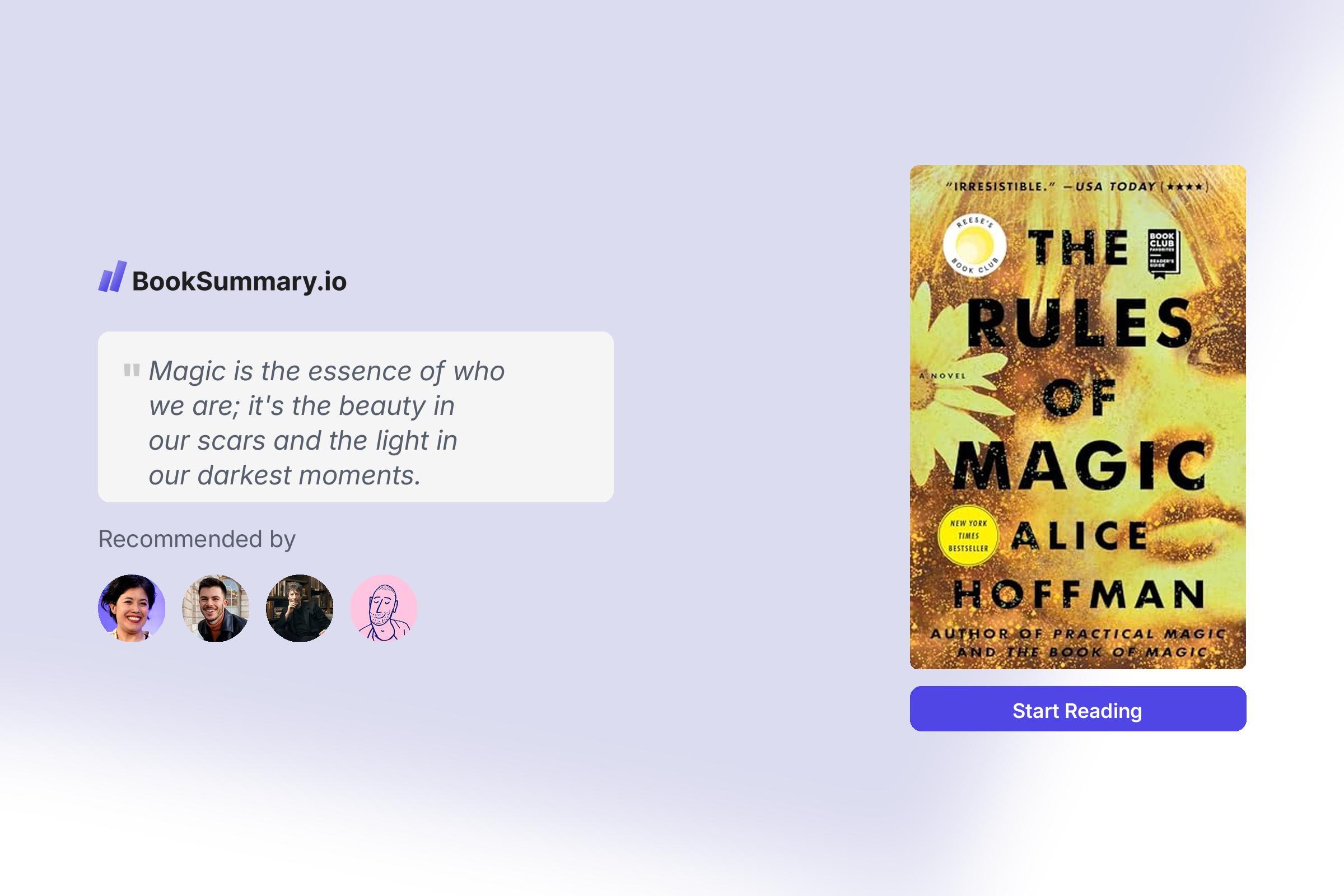 The Rules of Magic Book Summary