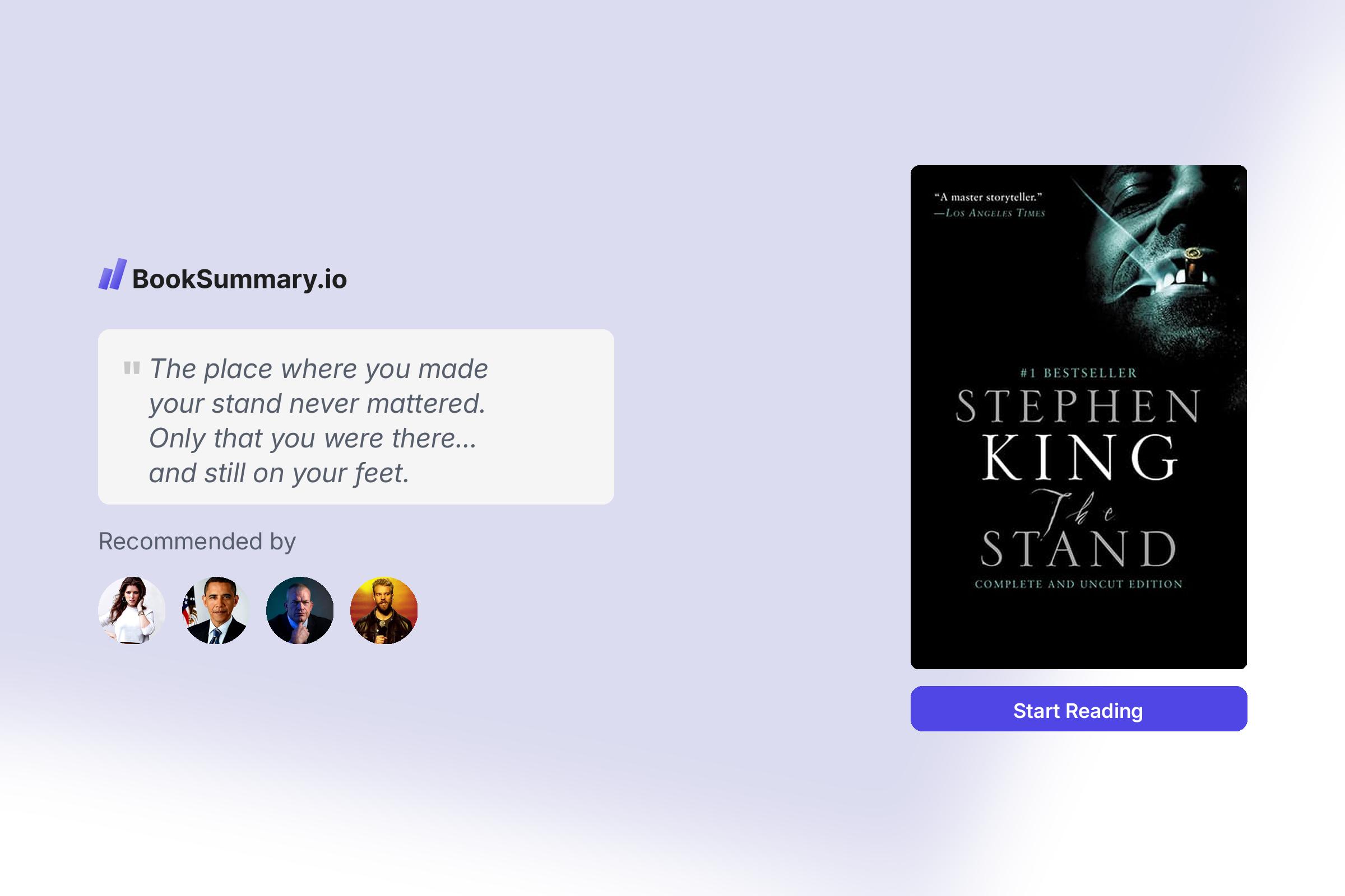 The Stand Book Summary