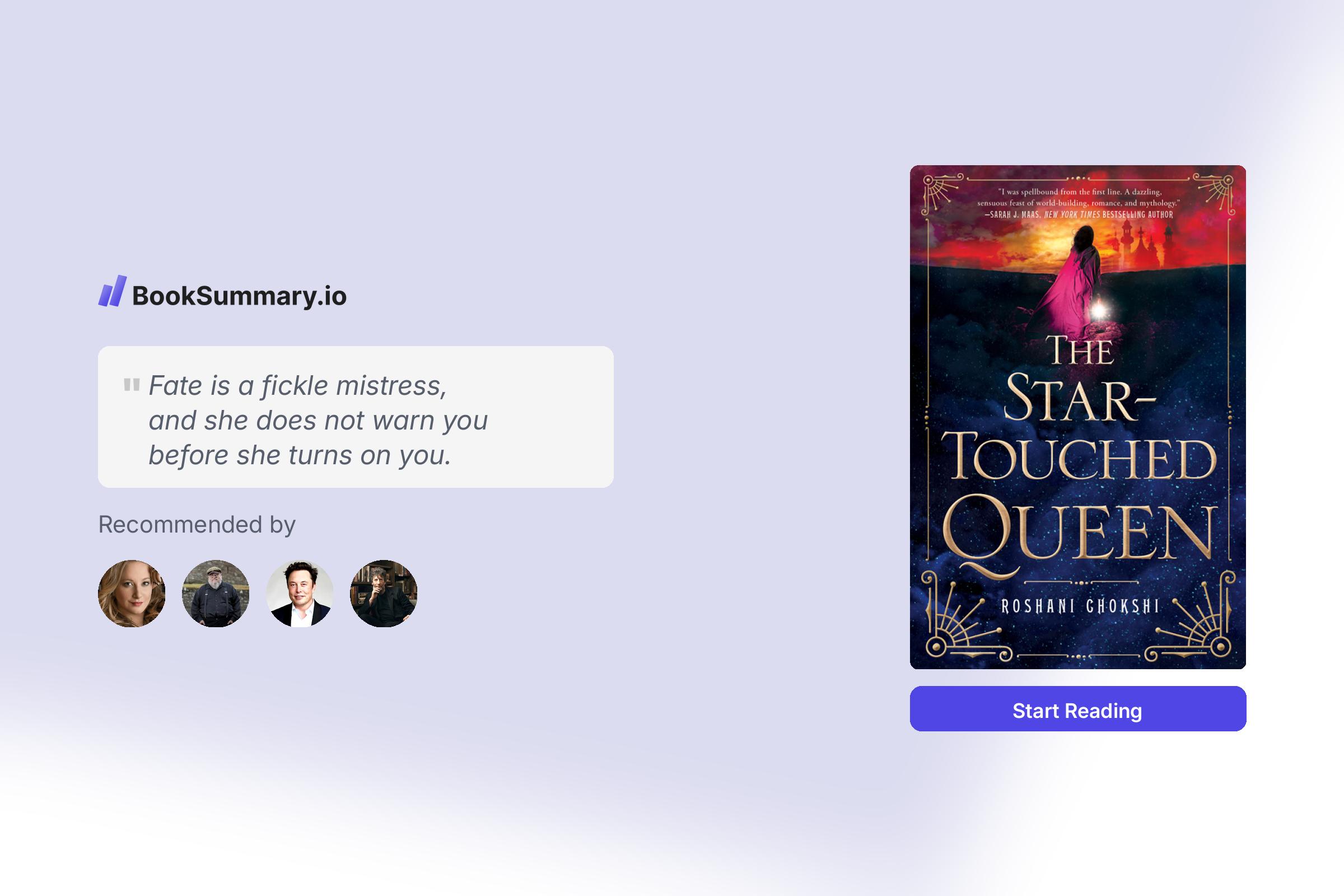 The Star-Touched Queen Book Summary