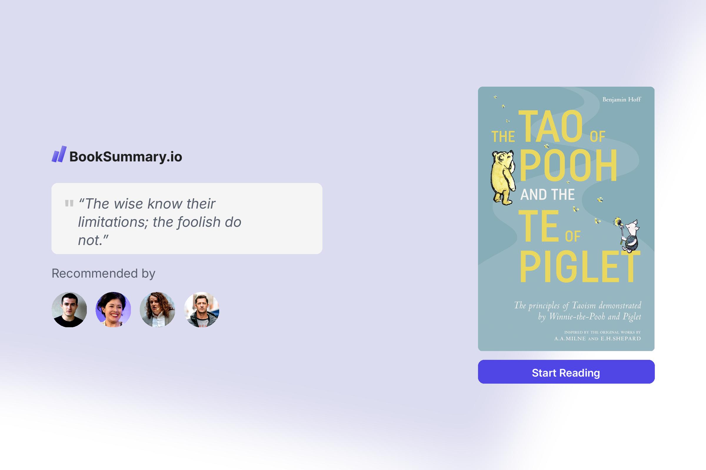 The Tao of Pooh and the Te of Piglet Book Summary