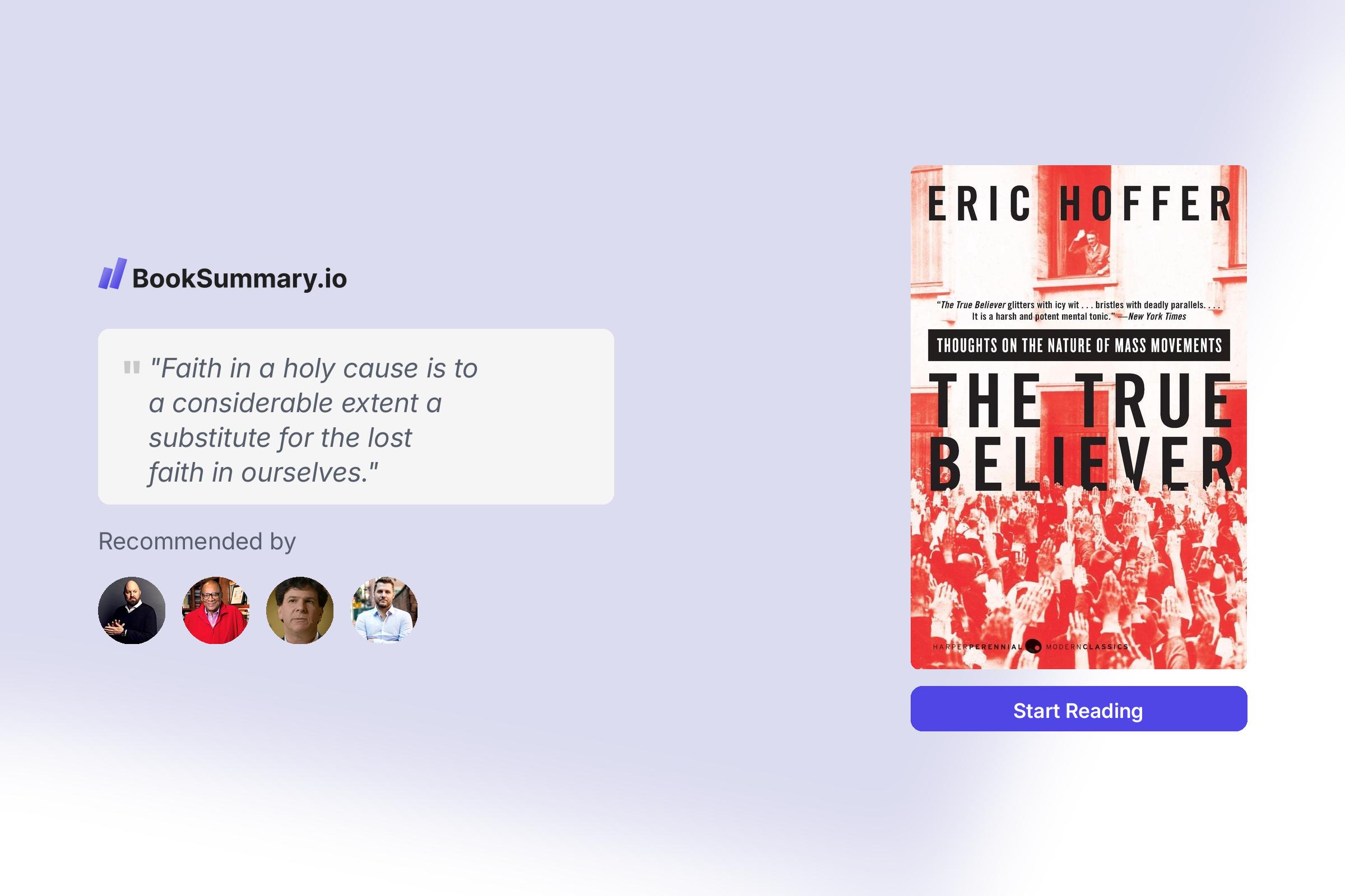 The True Believer Book Summary