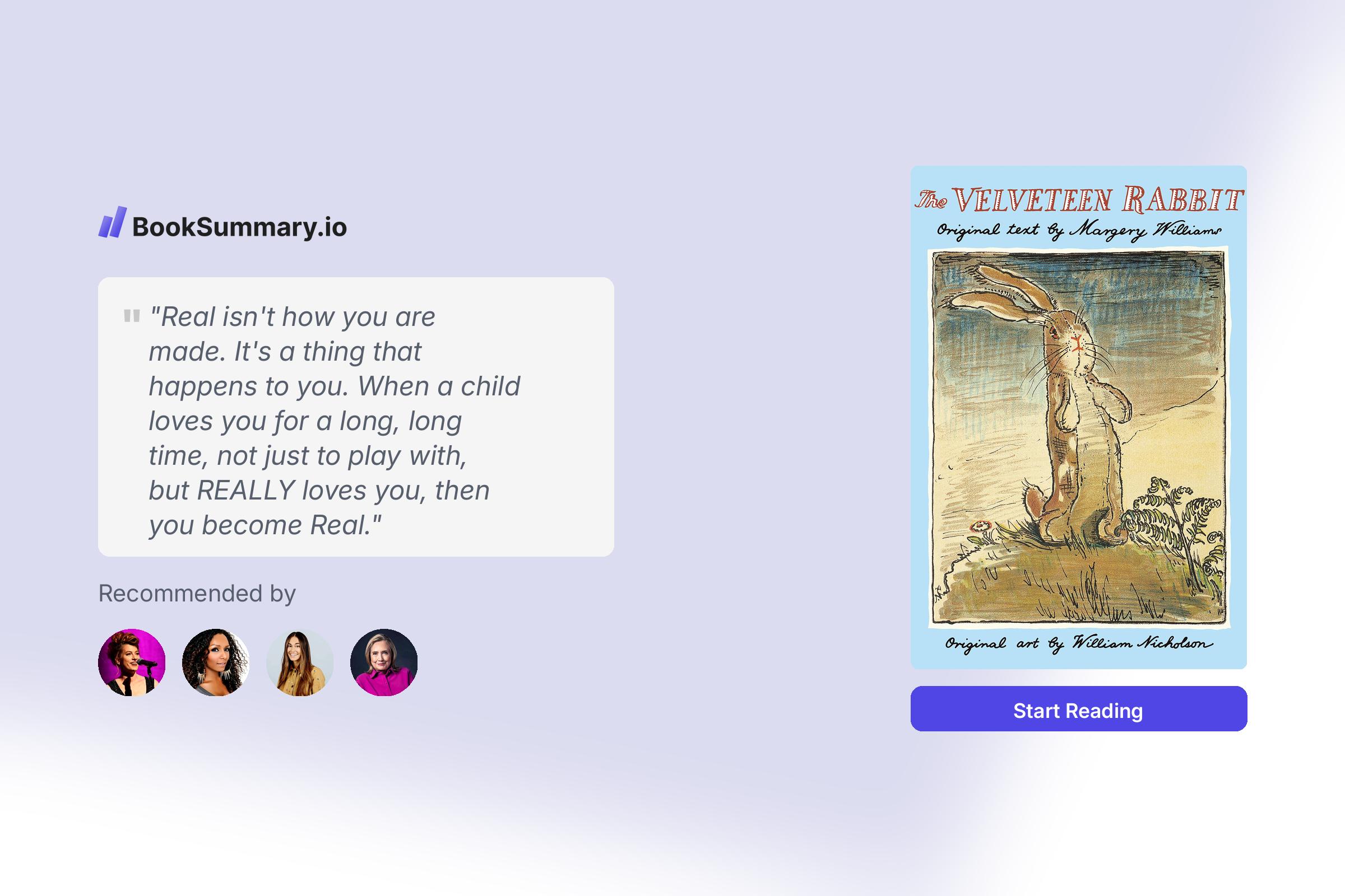 The Velveteen Rabbit Book Summary