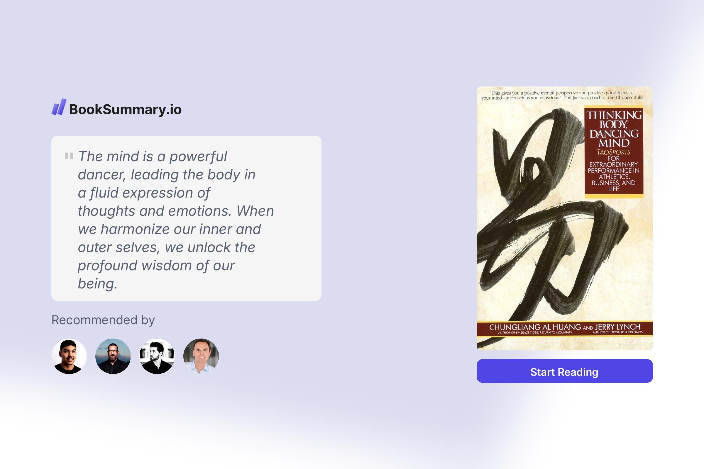 Thinking Body, Dancing Mind Book Summary