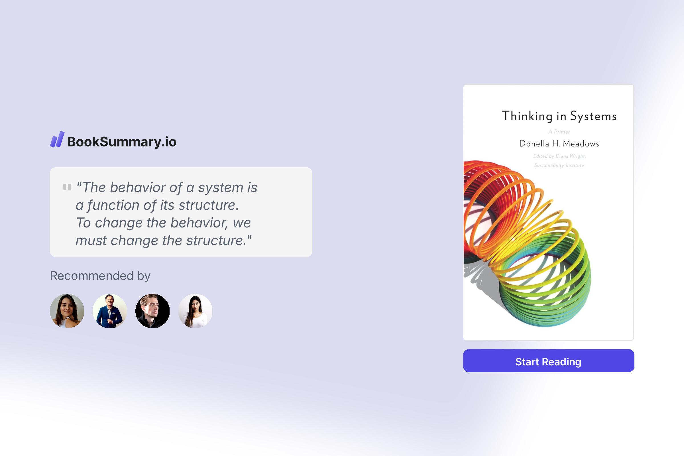Thinking in Systems Book Summary