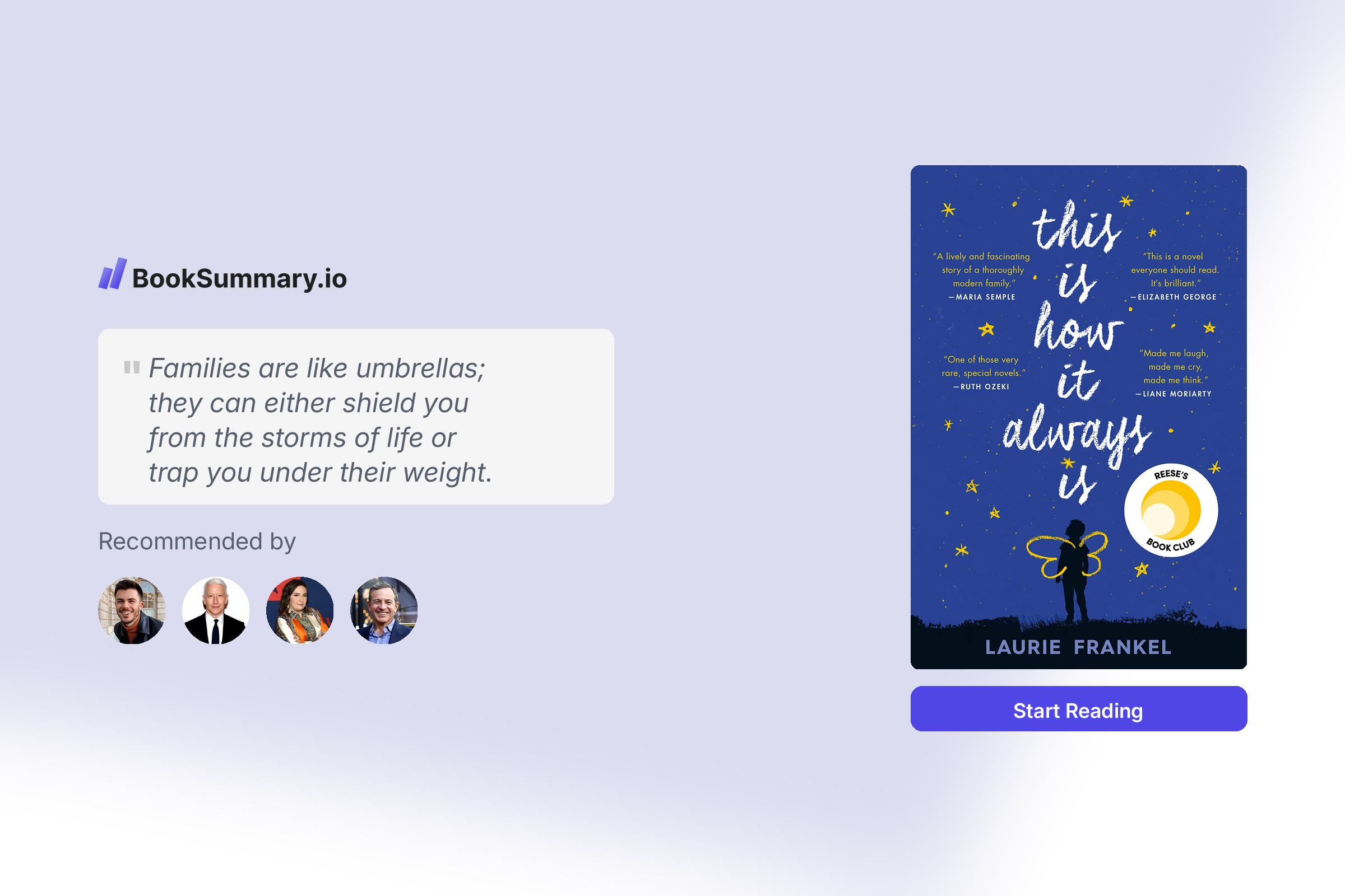 This Is How It Always Is Book Summary