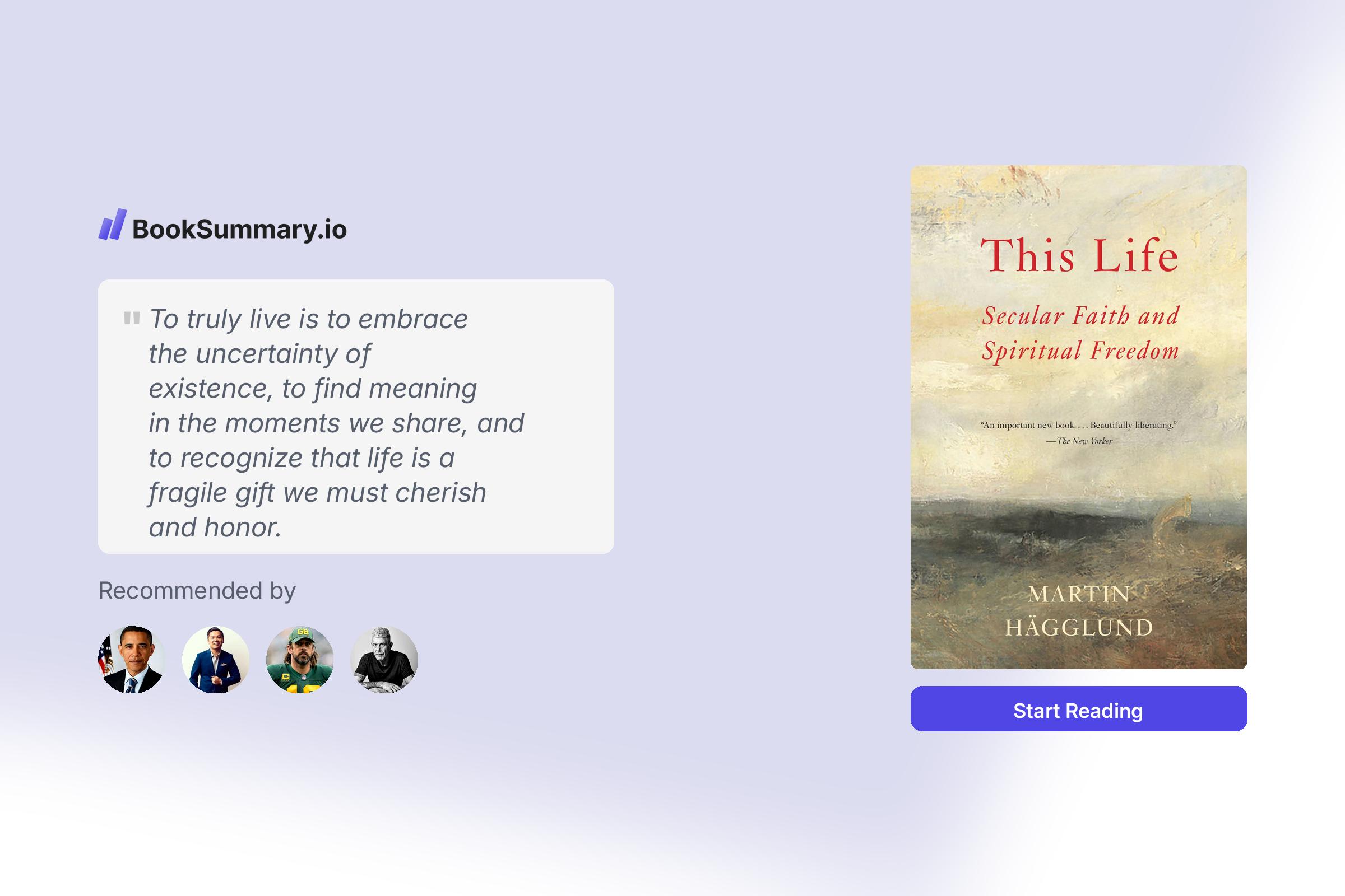 This Life Book Summary