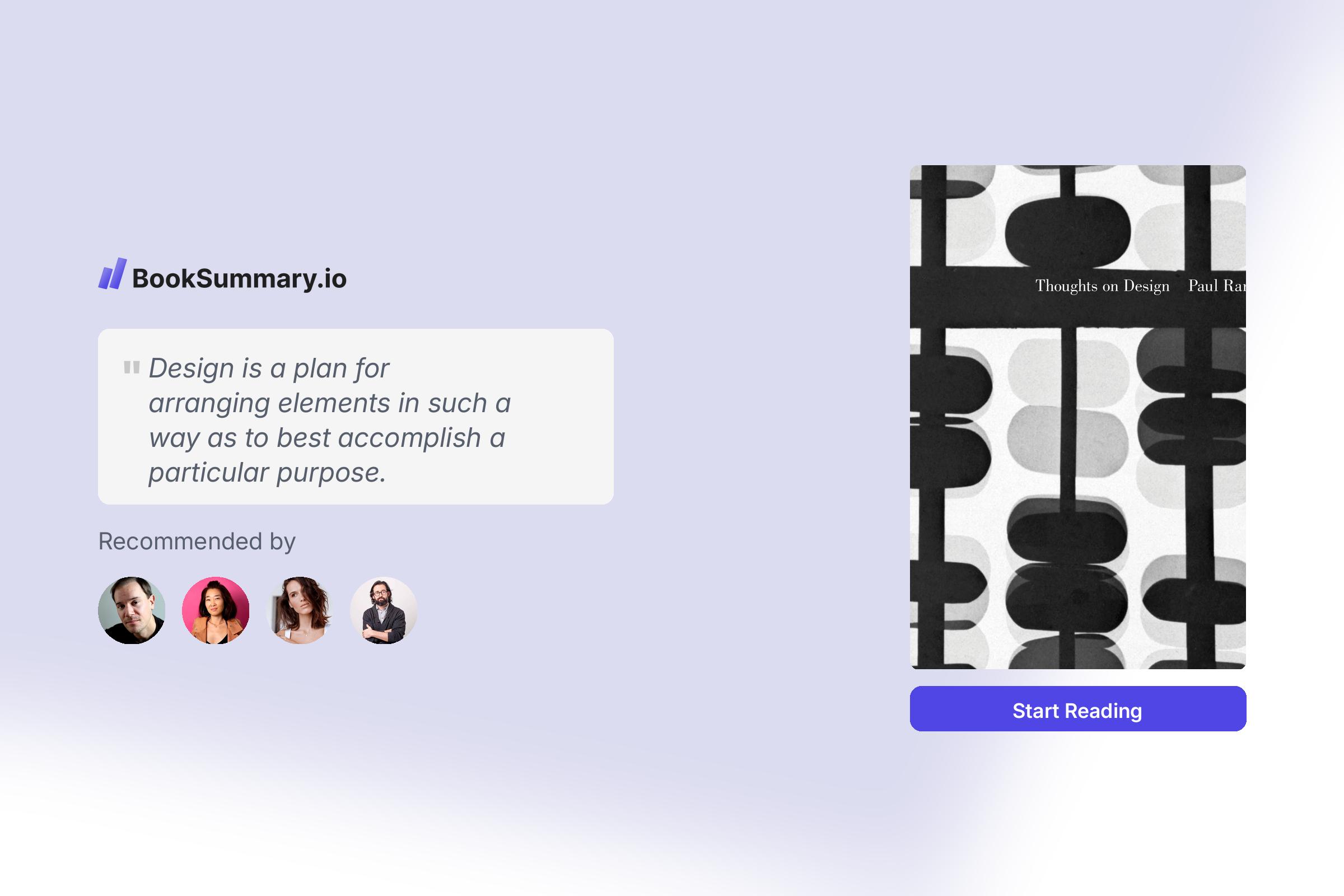 Thoughts on Design Book Summary