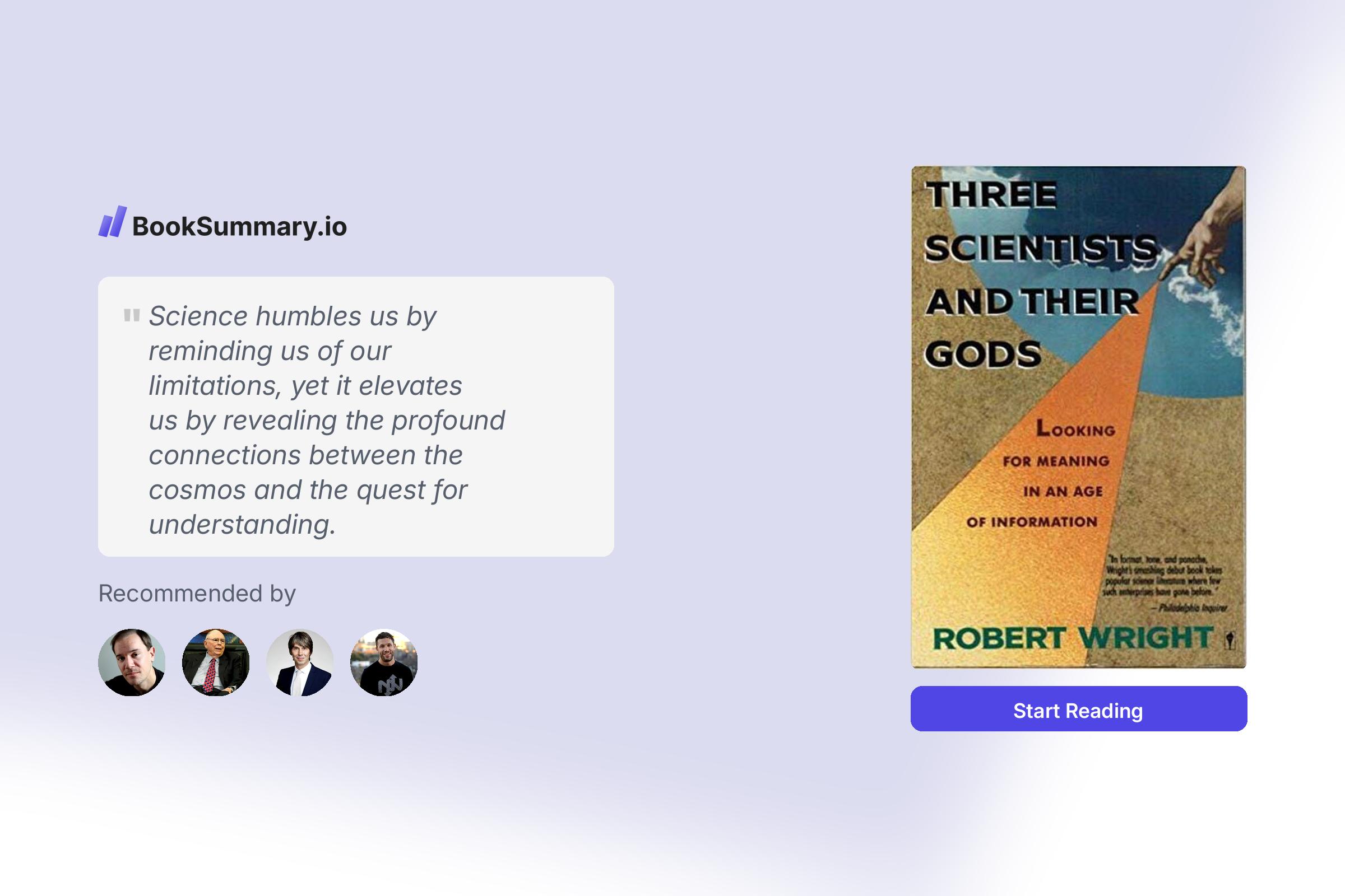 Three Scientists and Their Gods Book Summary