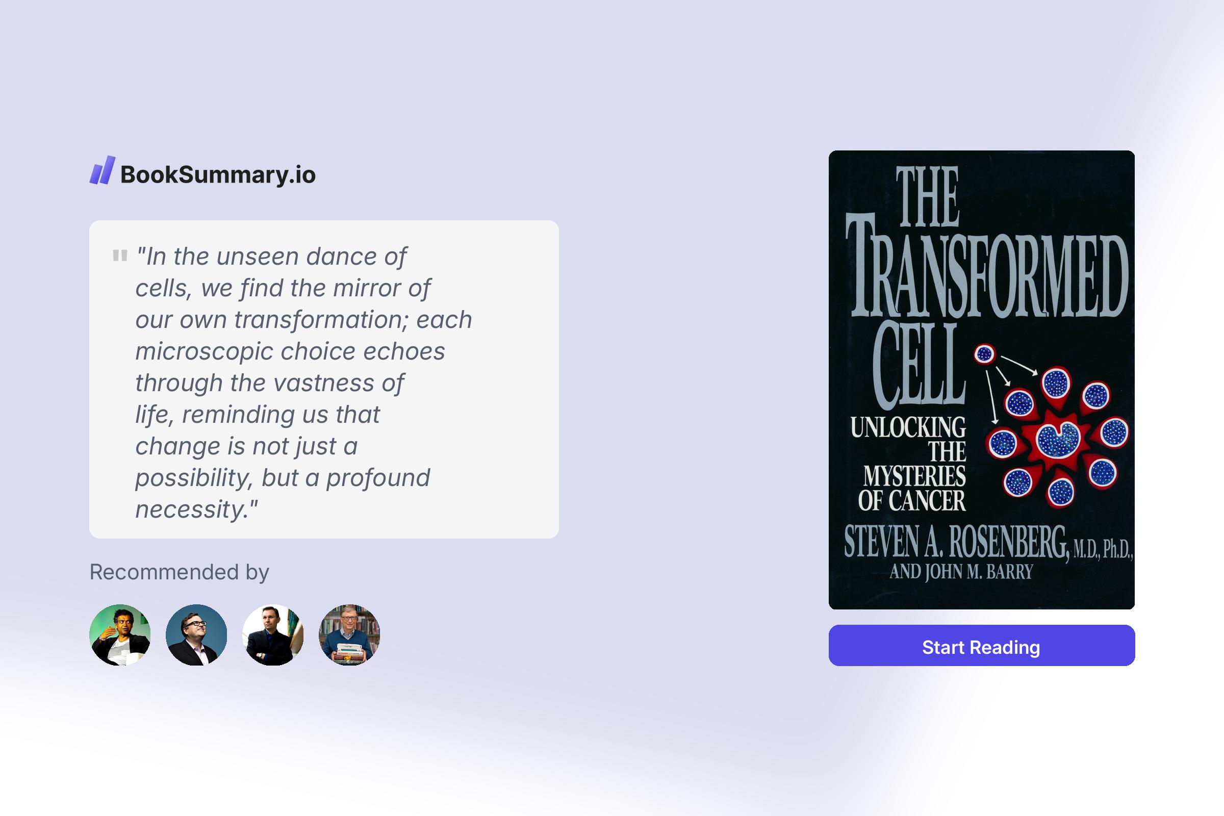 Transformed Cell Book Summary