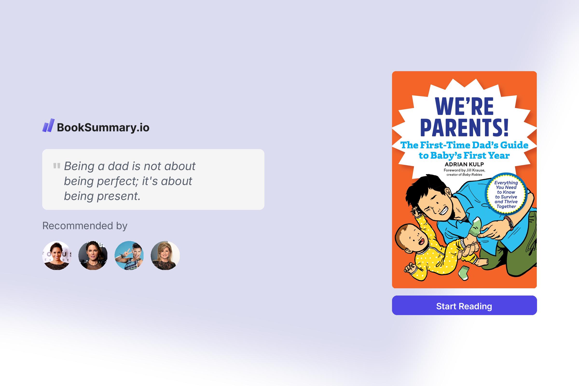 We're Parents! The First-Time Dad's Guide to Baby's First Year Book Summary