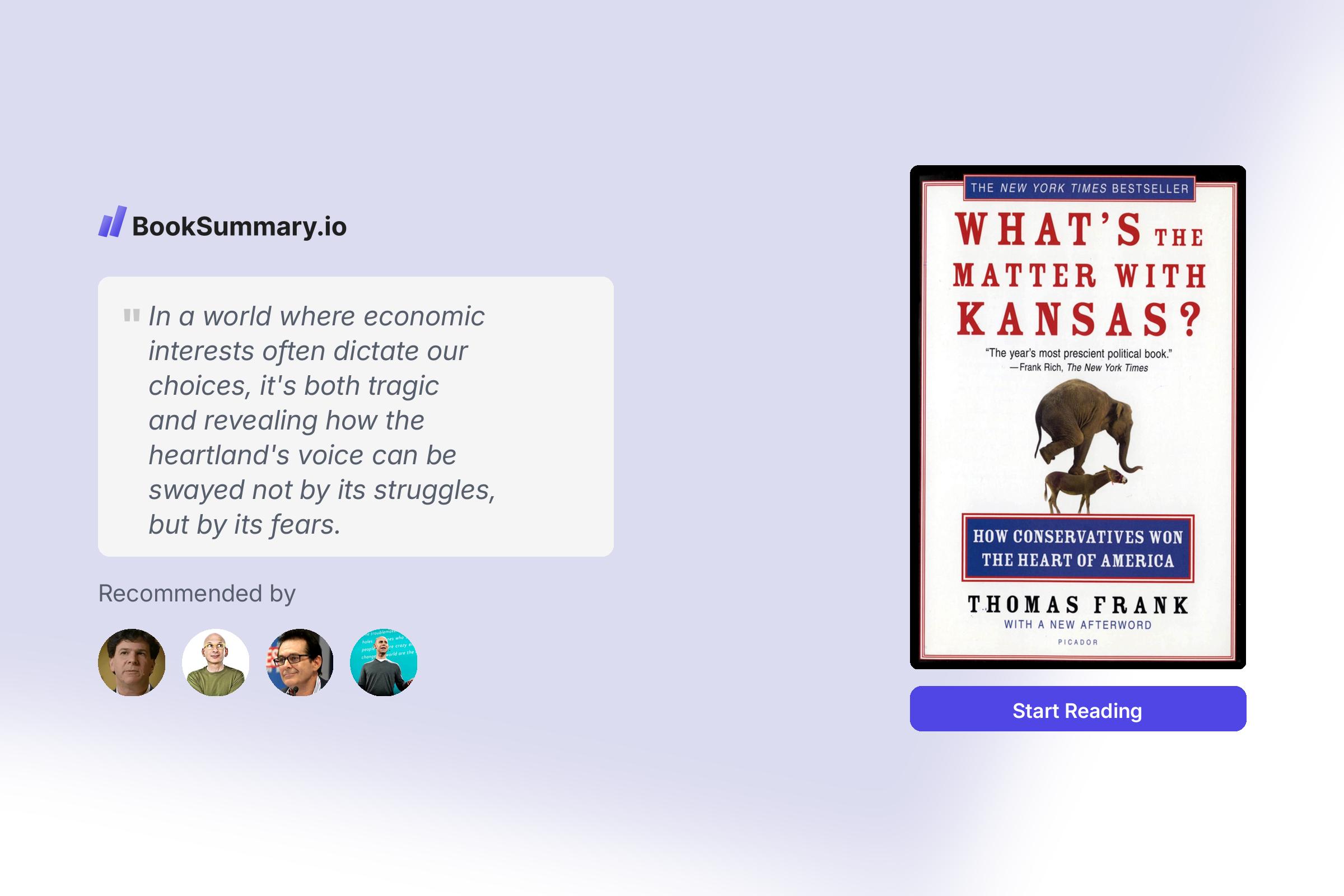 What's the Matter with Kansas? Book Summary
