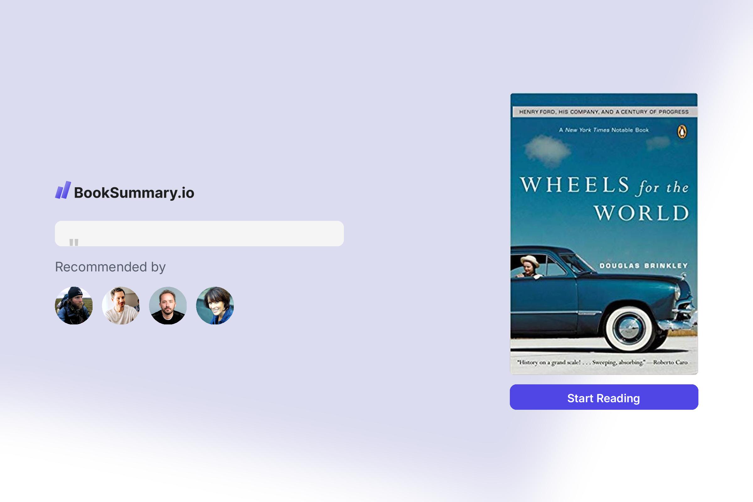 Wheels for the World Book Summary