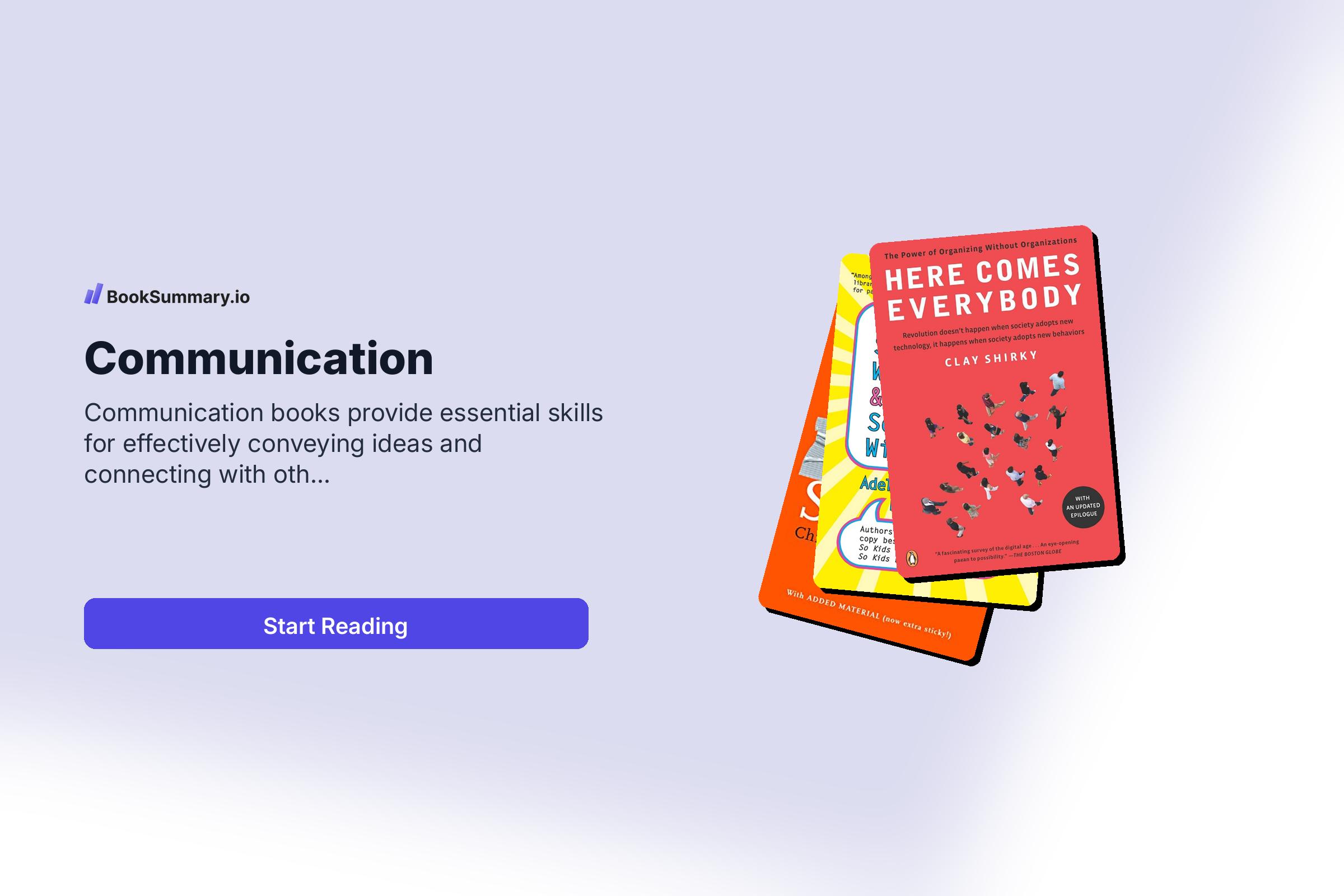 Communication Book Summaries & Public Speaking Podcasts