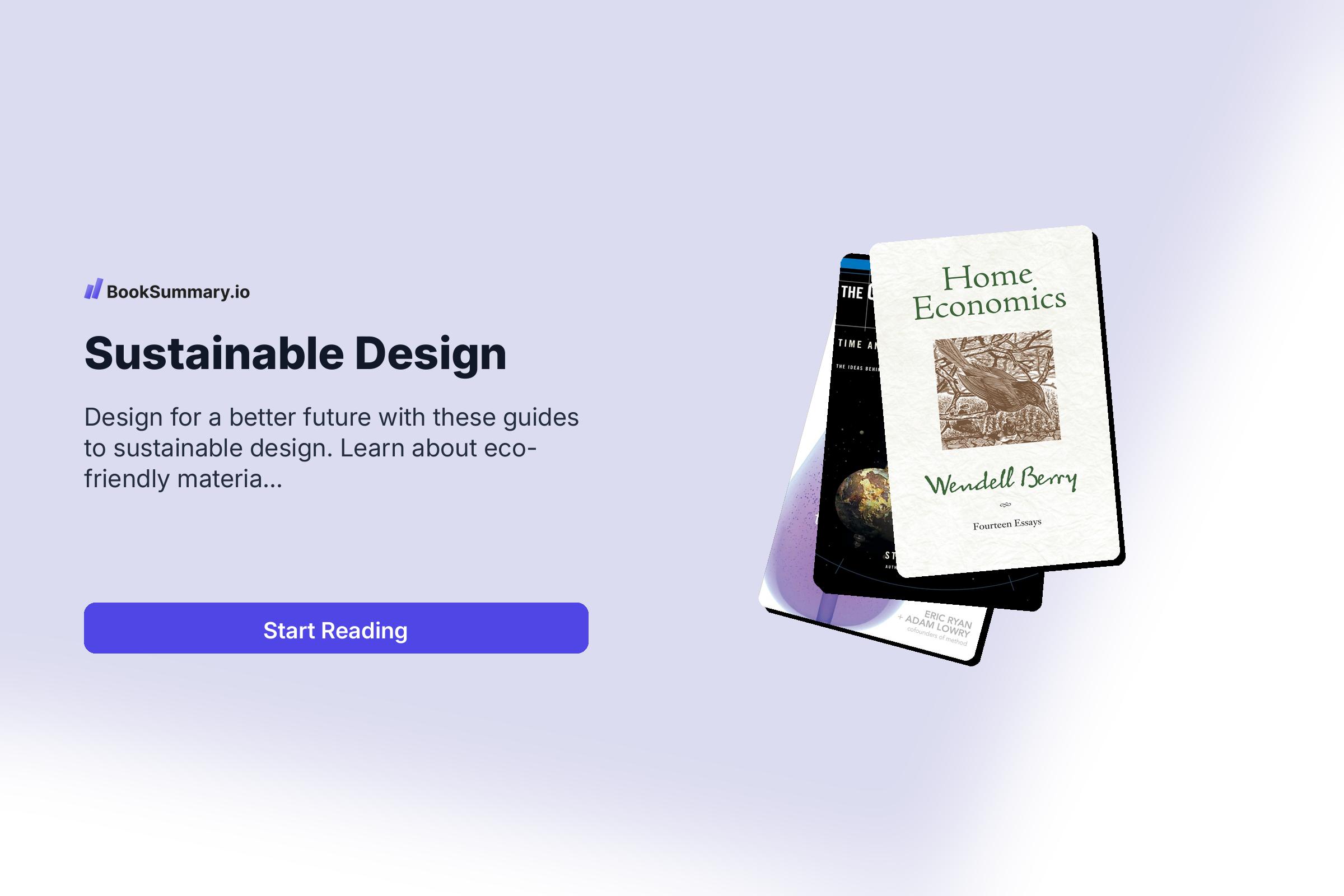 Sustainable Design Books & Eco-Friendly Podcast Summaries