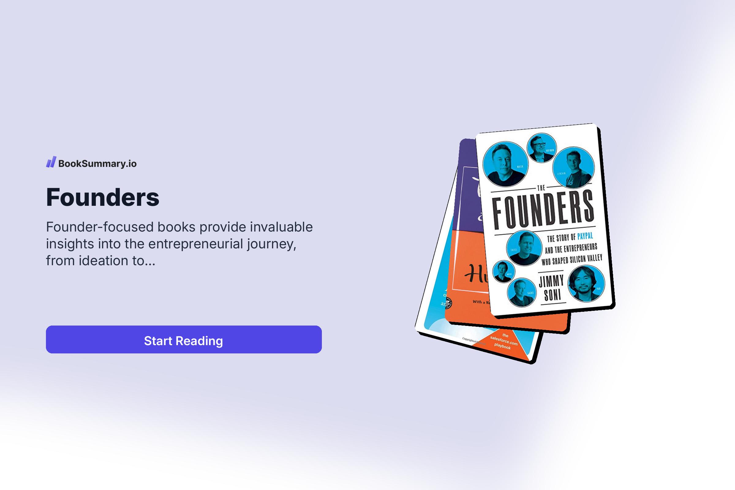 Founder Story Book Summaries & Entrepreneurship Podcasts