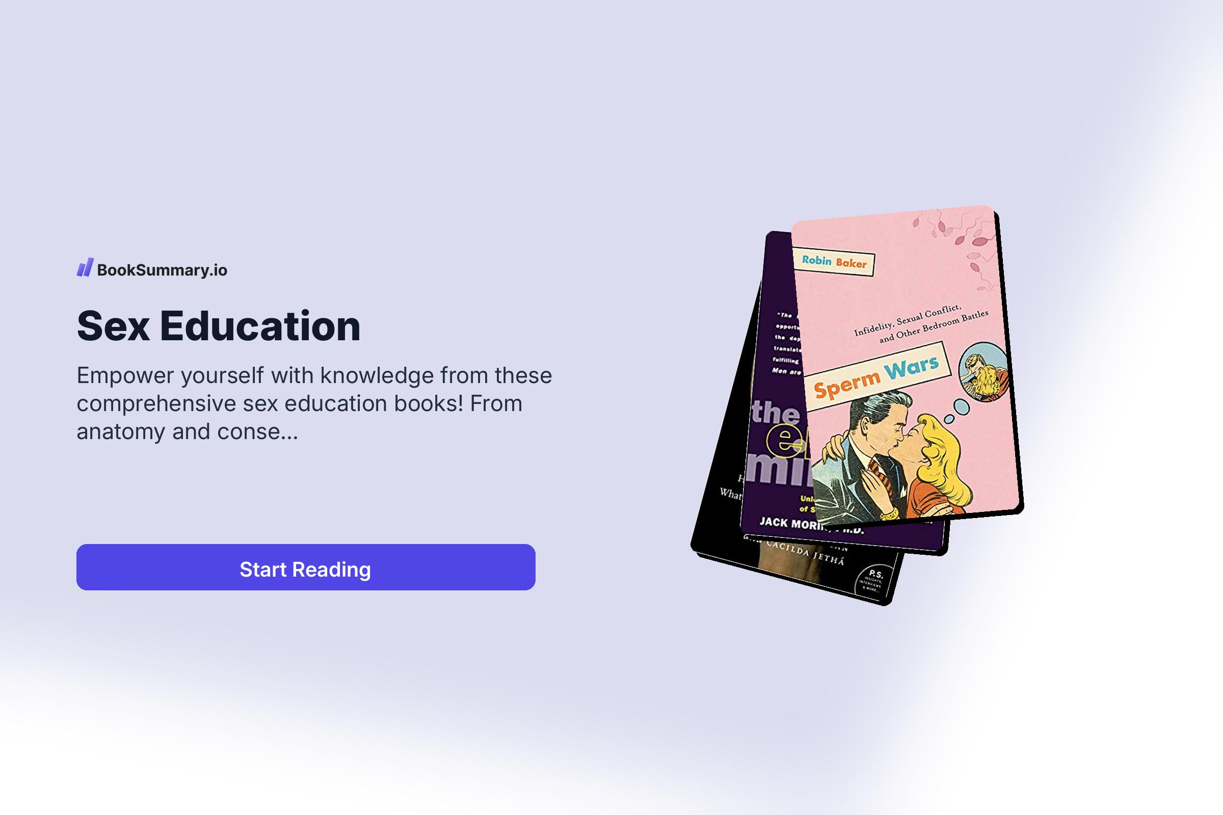 Sex Education Books & Intimacy Podcast Summary Collection